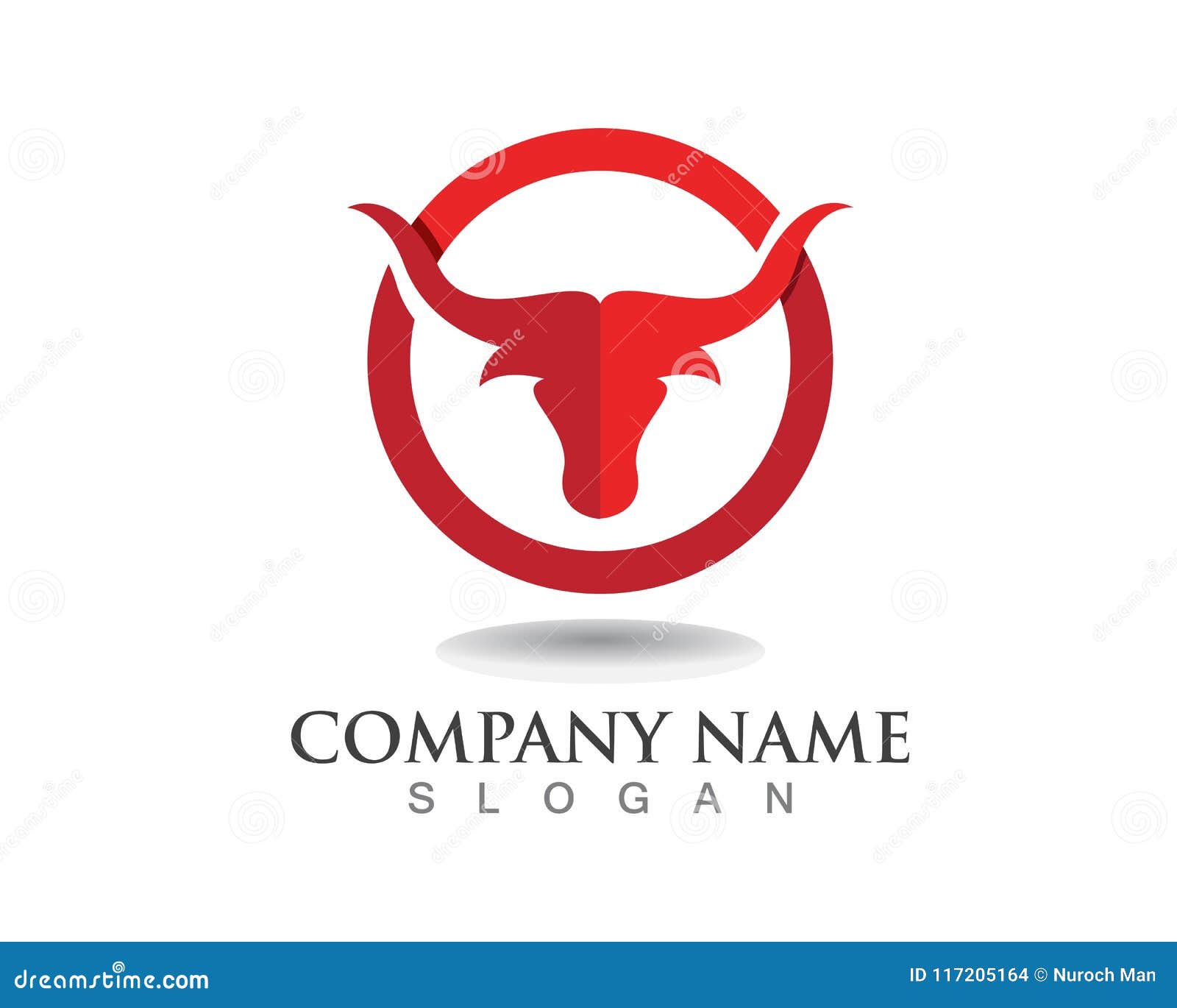 Taurus Logo Template Cartoon Vector | CartoonDealer.com #101433583
