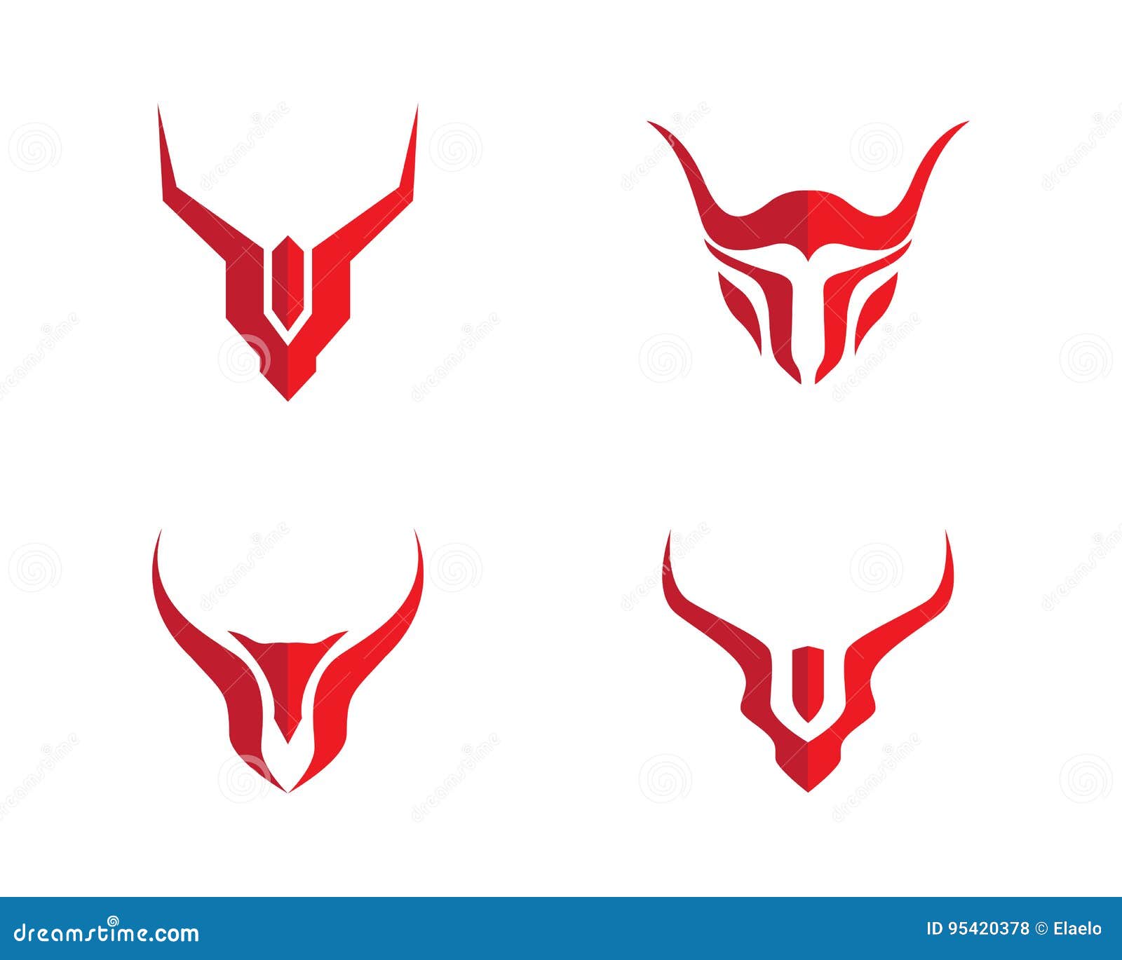 Taurus Logo Template stock vector. Illustration of logo - 95420378