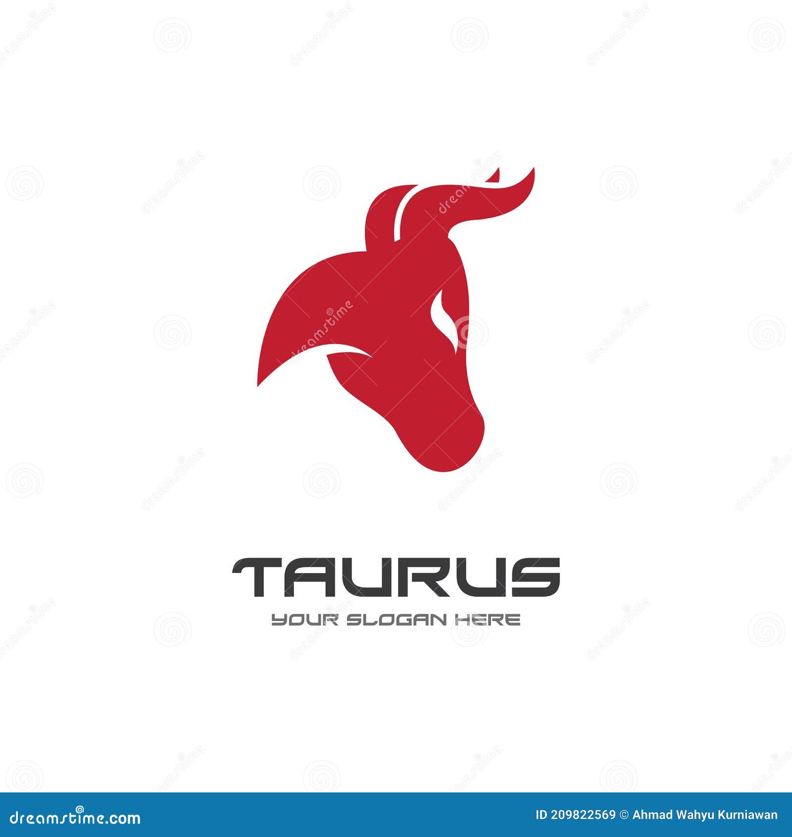 Taurus stock vector. Illustration of taurus, courage - 209822569