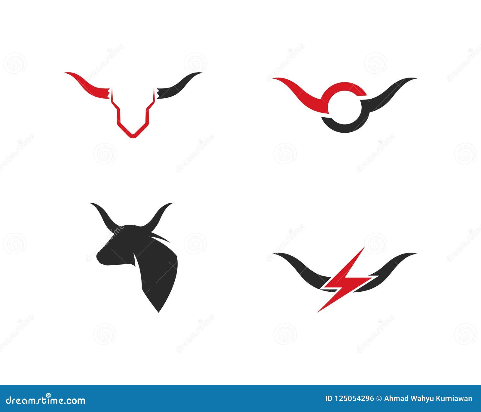 Taurus Logo Template stock vector. Illustration of spanish - 125054296