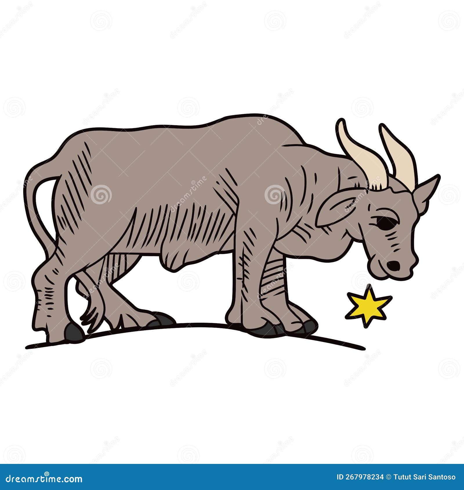 Taurus mascot stock vector. Illustration of bull, vector - 267978234