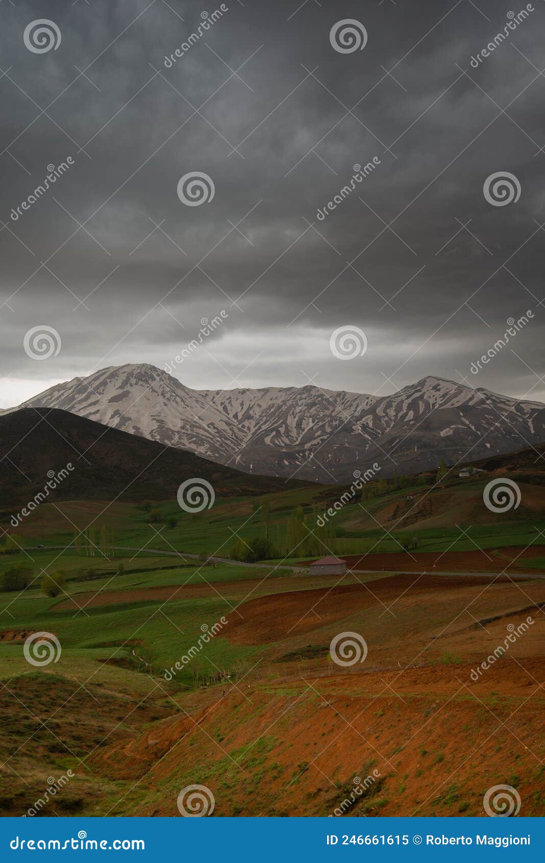 Taurus Mountain Range, Turkey. Meadows, Fields and Thunderstorm Stock ...