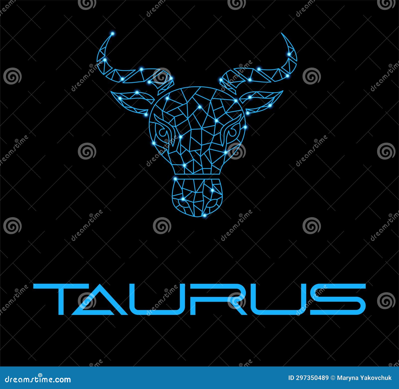 The Taurus Sign stock illustration. Illustration of text - 297350489