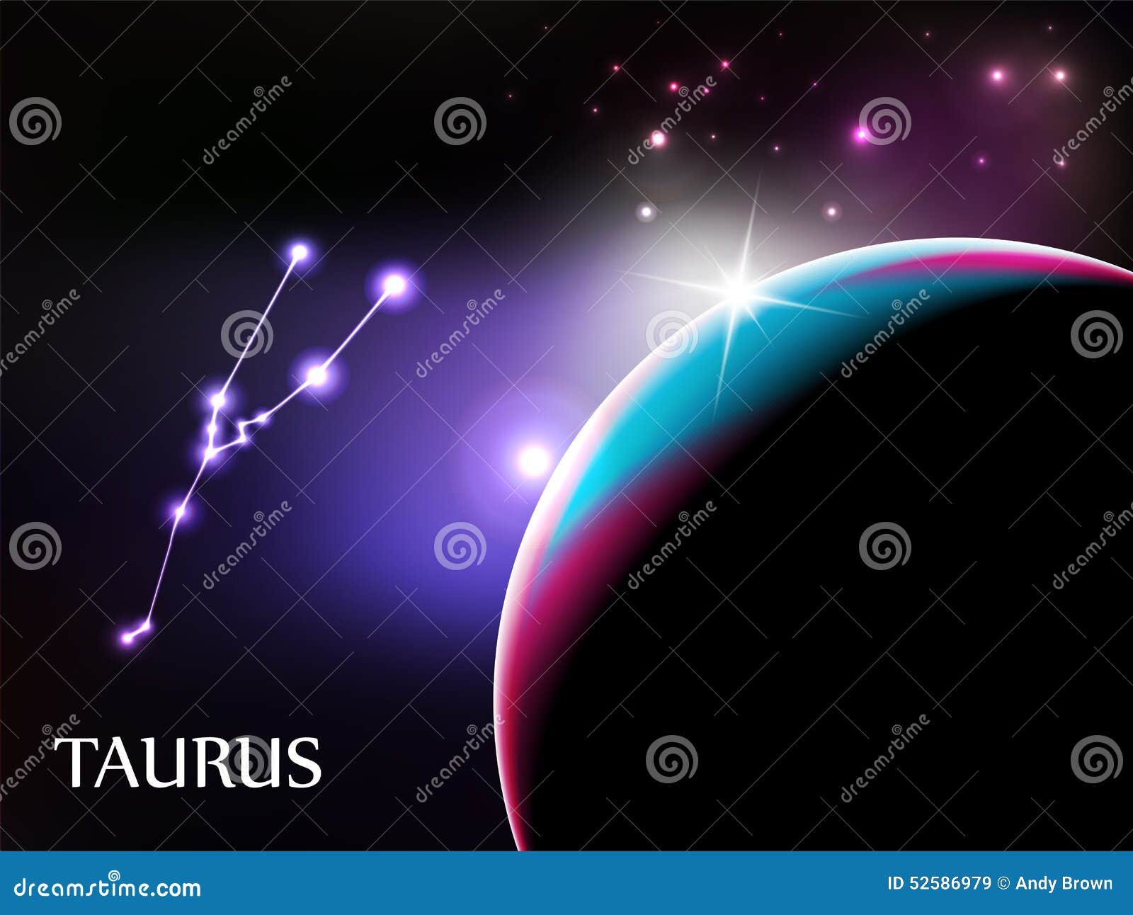 Taurus stock vector. Illustration of detail, design, signs - 52586979