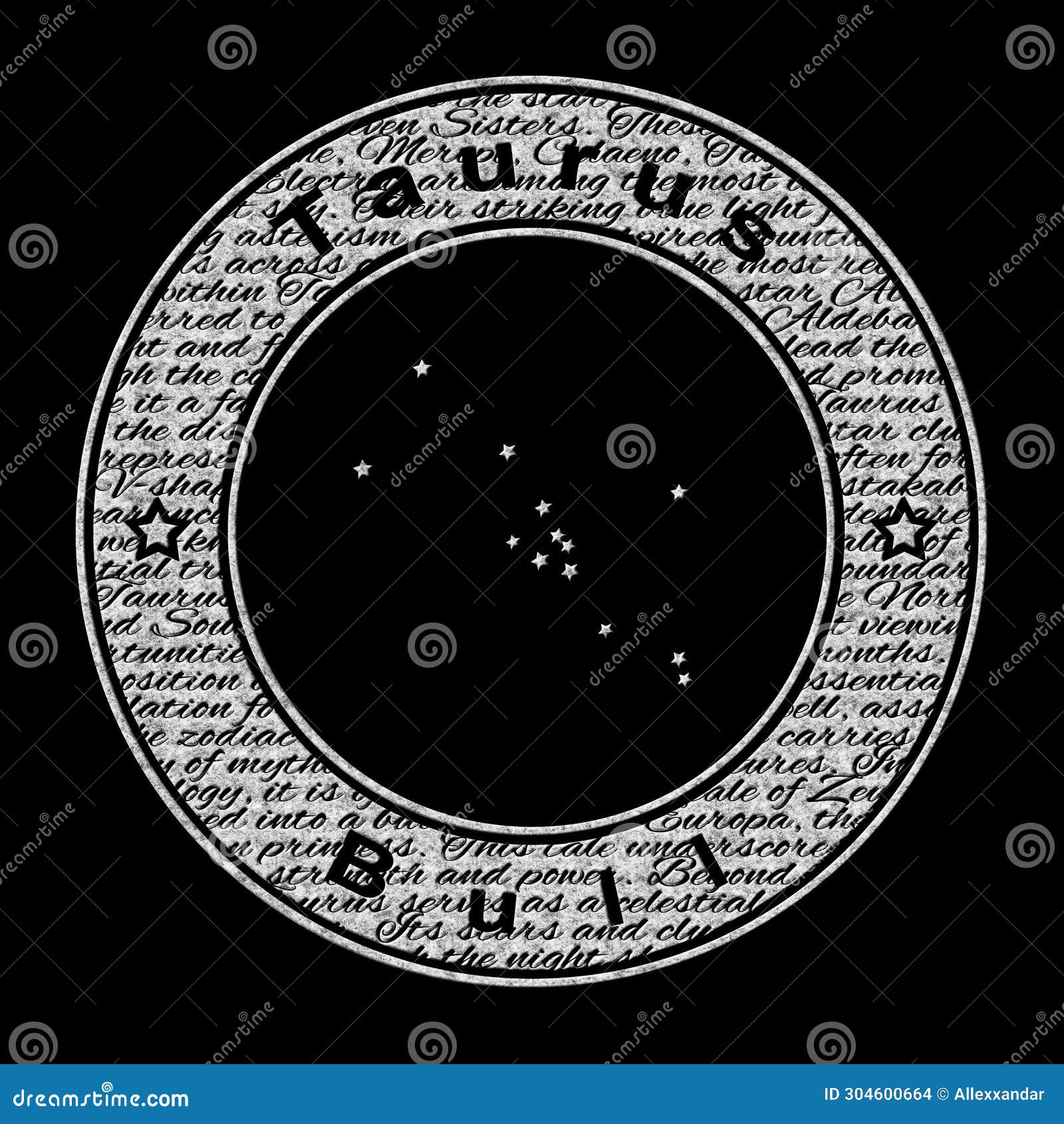 Taurus Star Constellation, Bull Constellation Stock Illustration ...