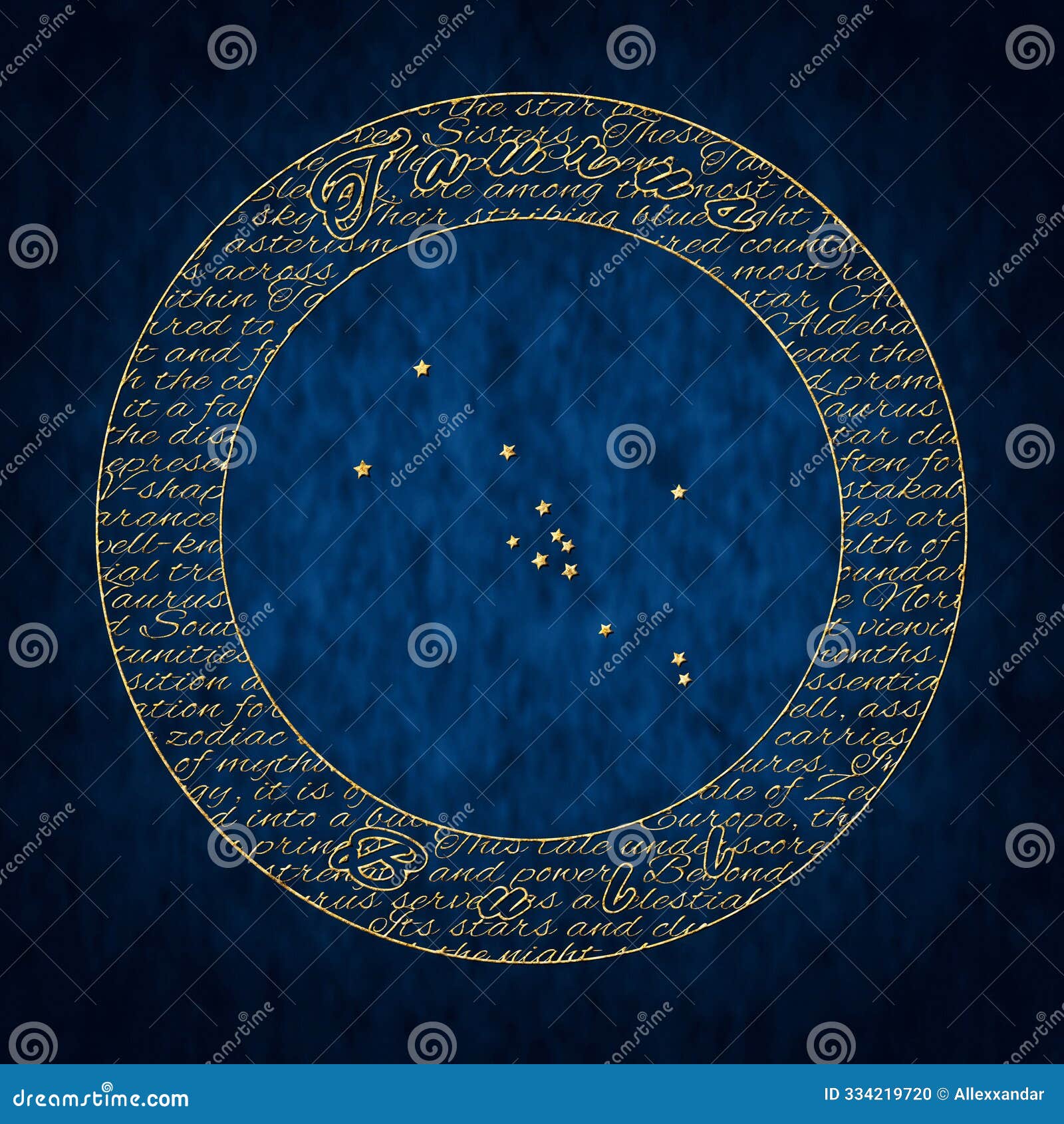 Taurus Star Constellation, Bull Constellation Stock Photo - Image of ...