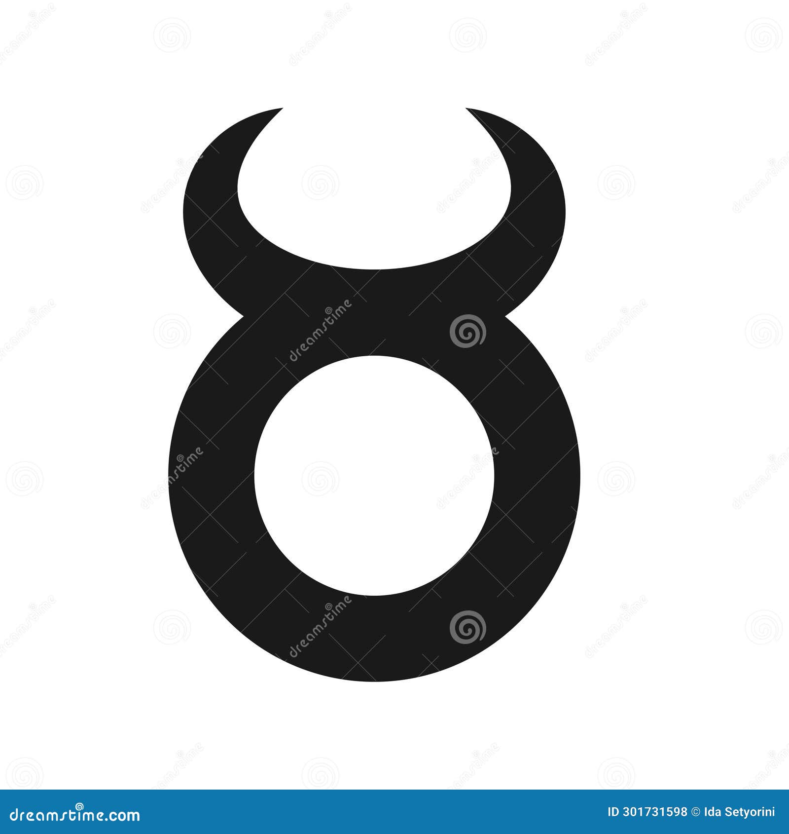 Taurus Star Symbol Icon Vector Stock Illustration - Illustration of ...