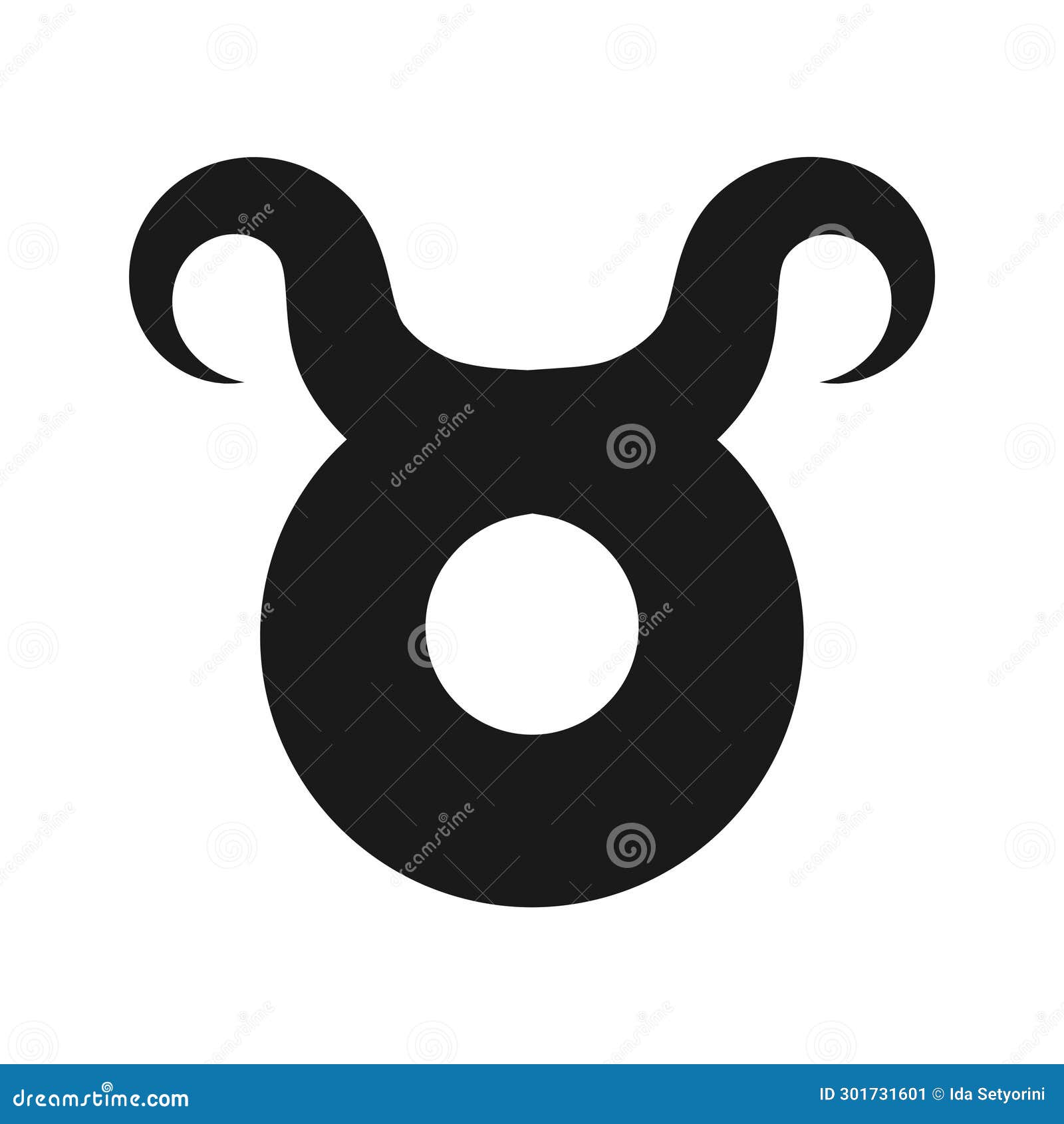 Taurus Star Symbol Icon Vector Stock Illustration - Illustration of ...