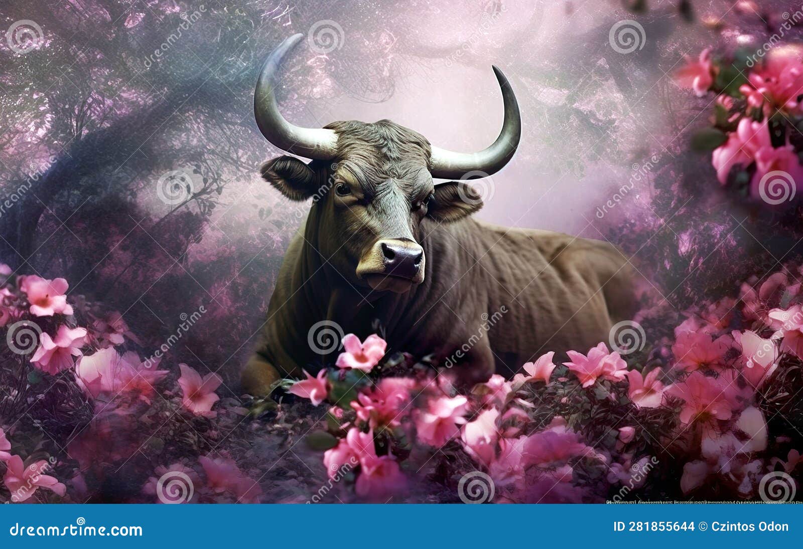 Taurus Symbol in the Horoscope. Constellation, Star Sign Concept Stock ...