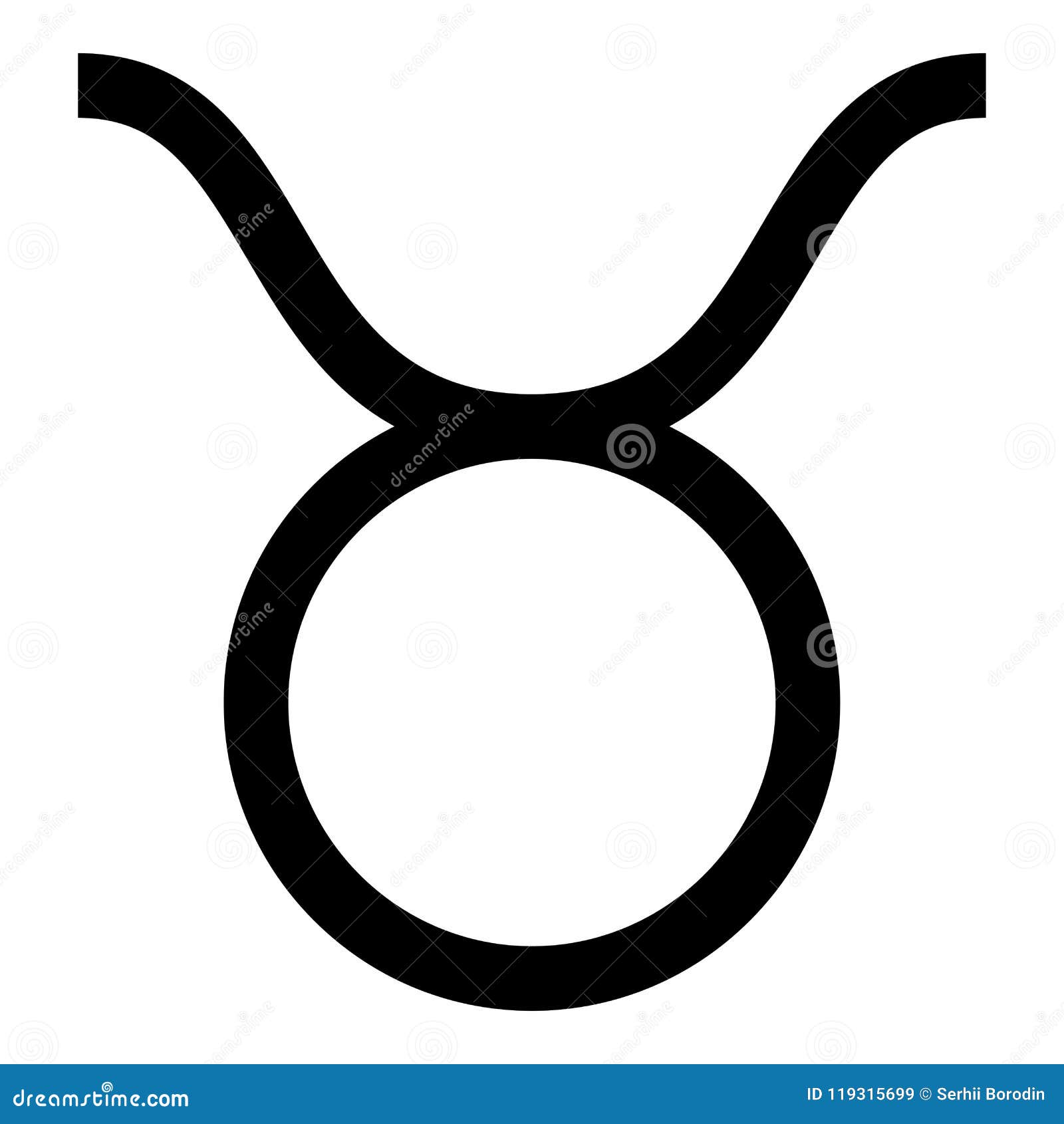 Taurus Symbol Icon Black Color Illustration Flat Style Simple Image ... Taurus Symbol Icon Black Color Illustration Flat Style Simple Image ...