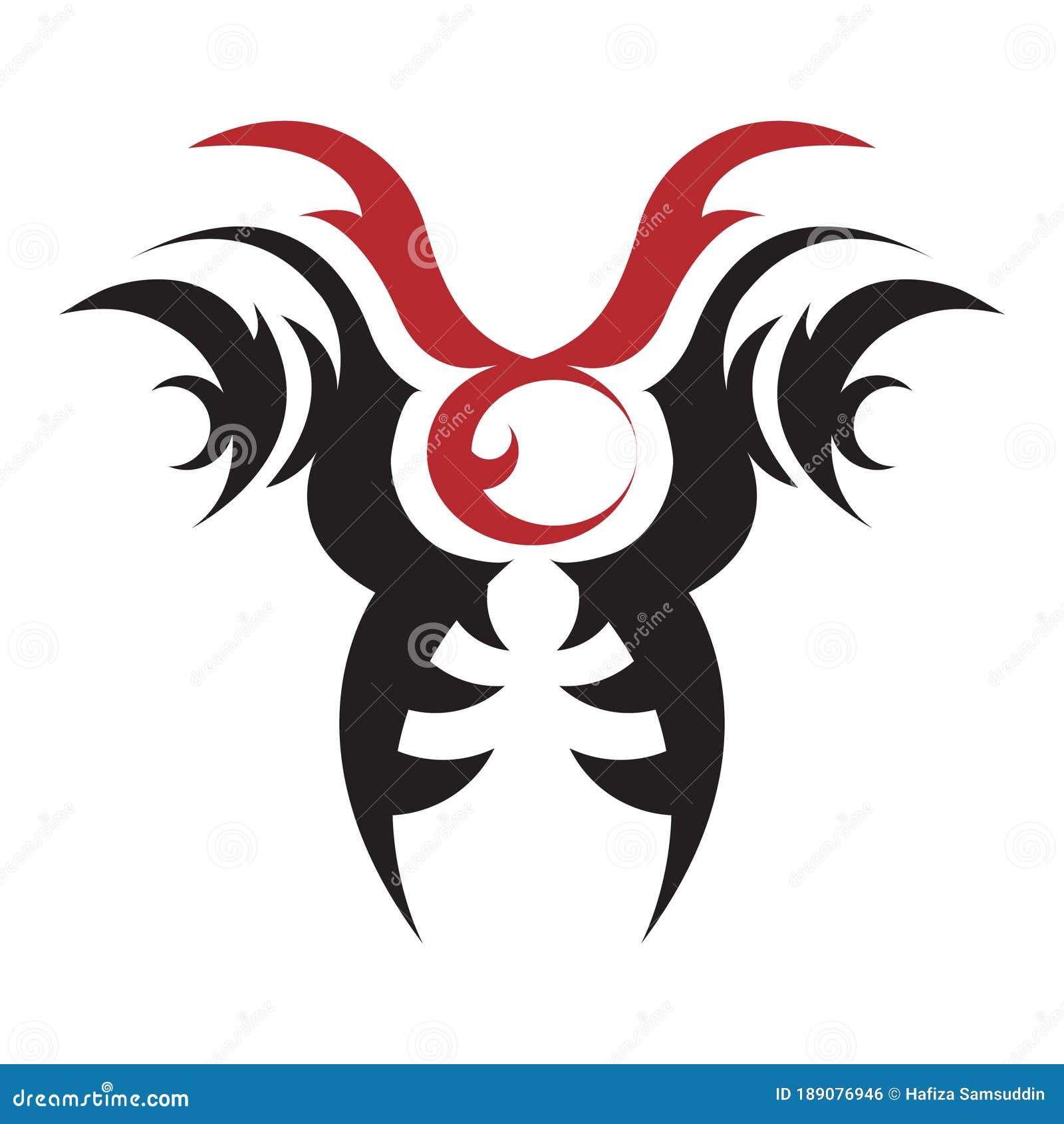 Taurus Tattoo. Vector Illustration Decorative Design Stock Vector ...