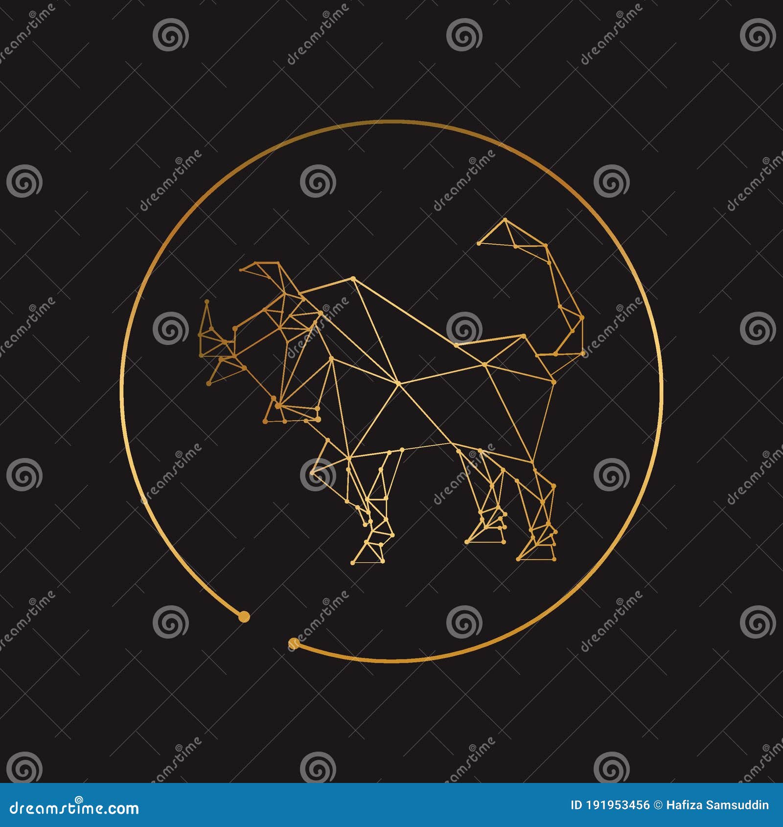 Taurus. Vector Illustration Decorative Design Stock Vector ...