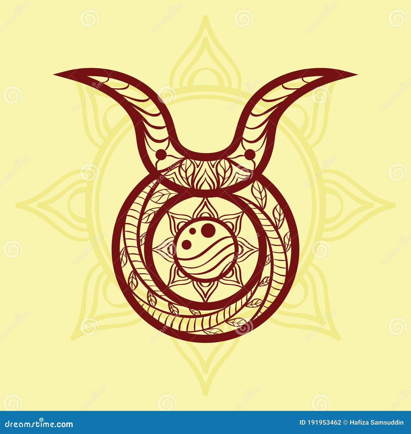 Taurus. Vector Illustration Decorative Design Stock Vector ...
