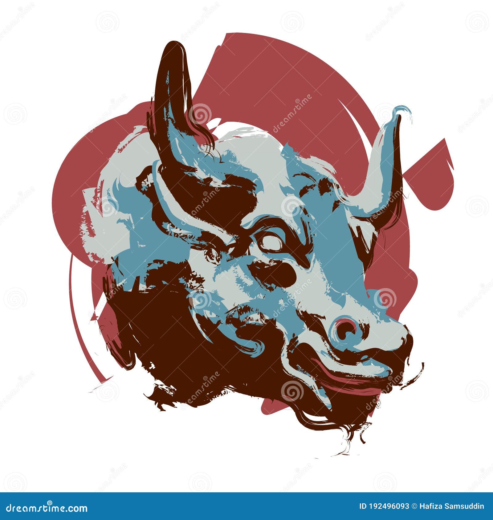 Taurus. Vector Illustration Decorative Design Stock Vector ...