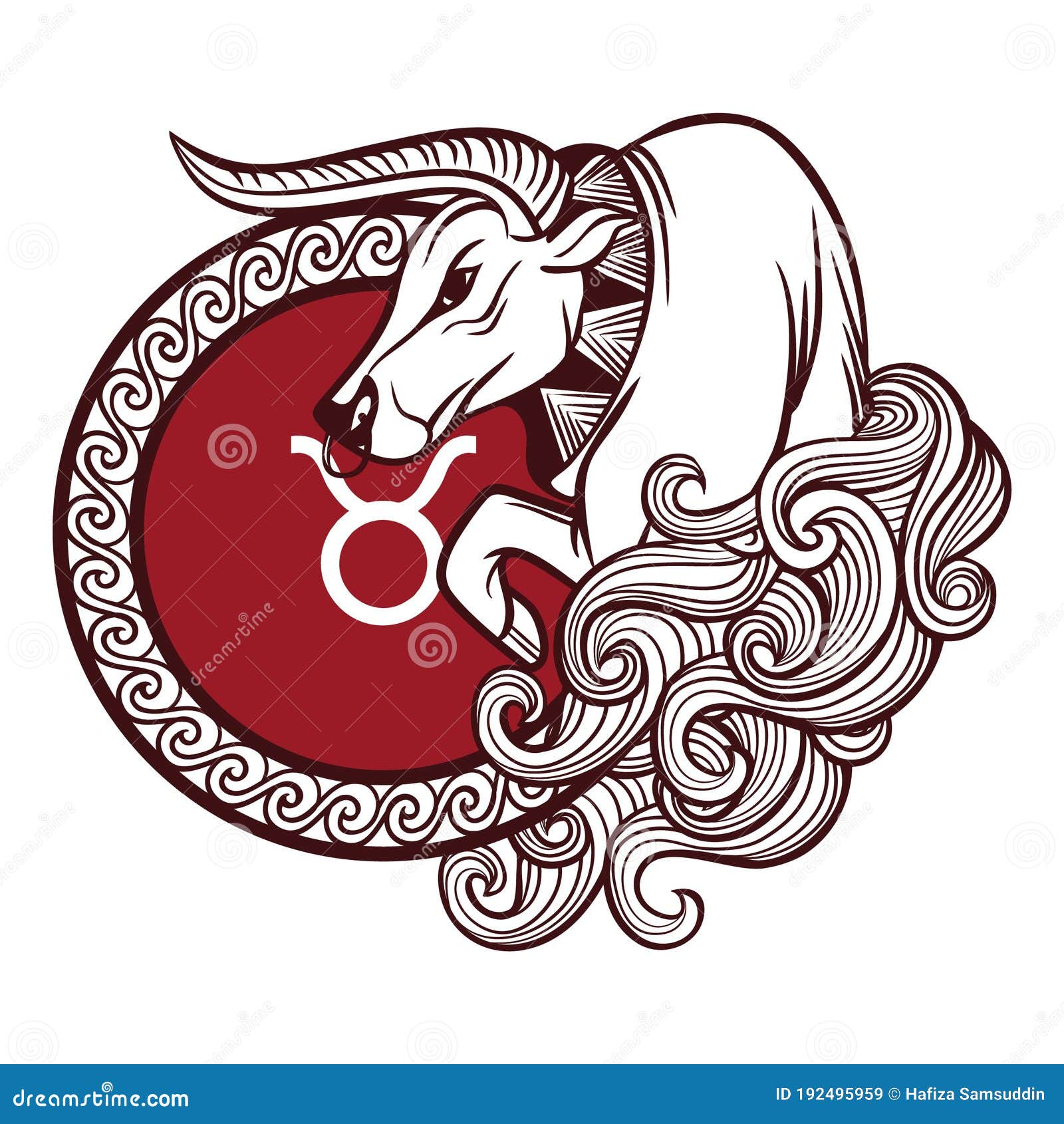 Taurus. Vector Illustration Decorative Design Stock Vector ...