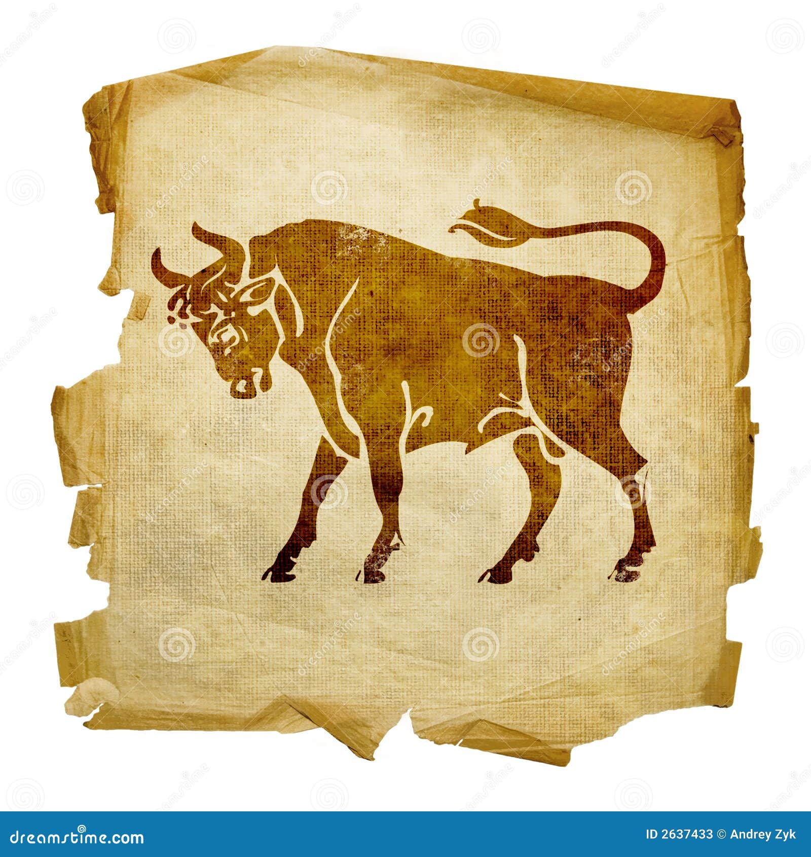 Taurus Zodiac Sign. Stylized Female Contour Profile. Vector ...