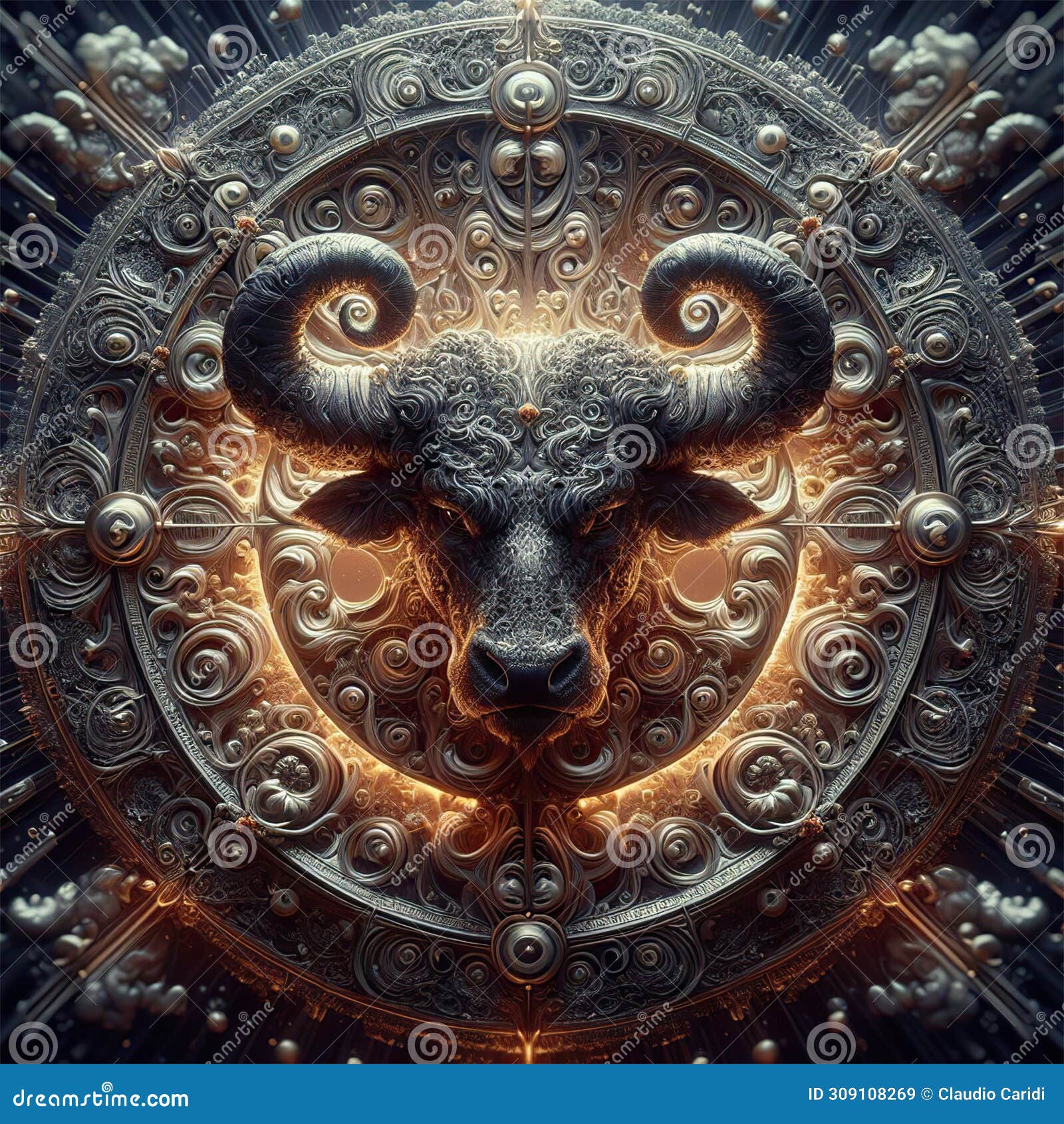 Taurus Zodiac Sign. Taurus Horoscope Sign Stock Illustration ...