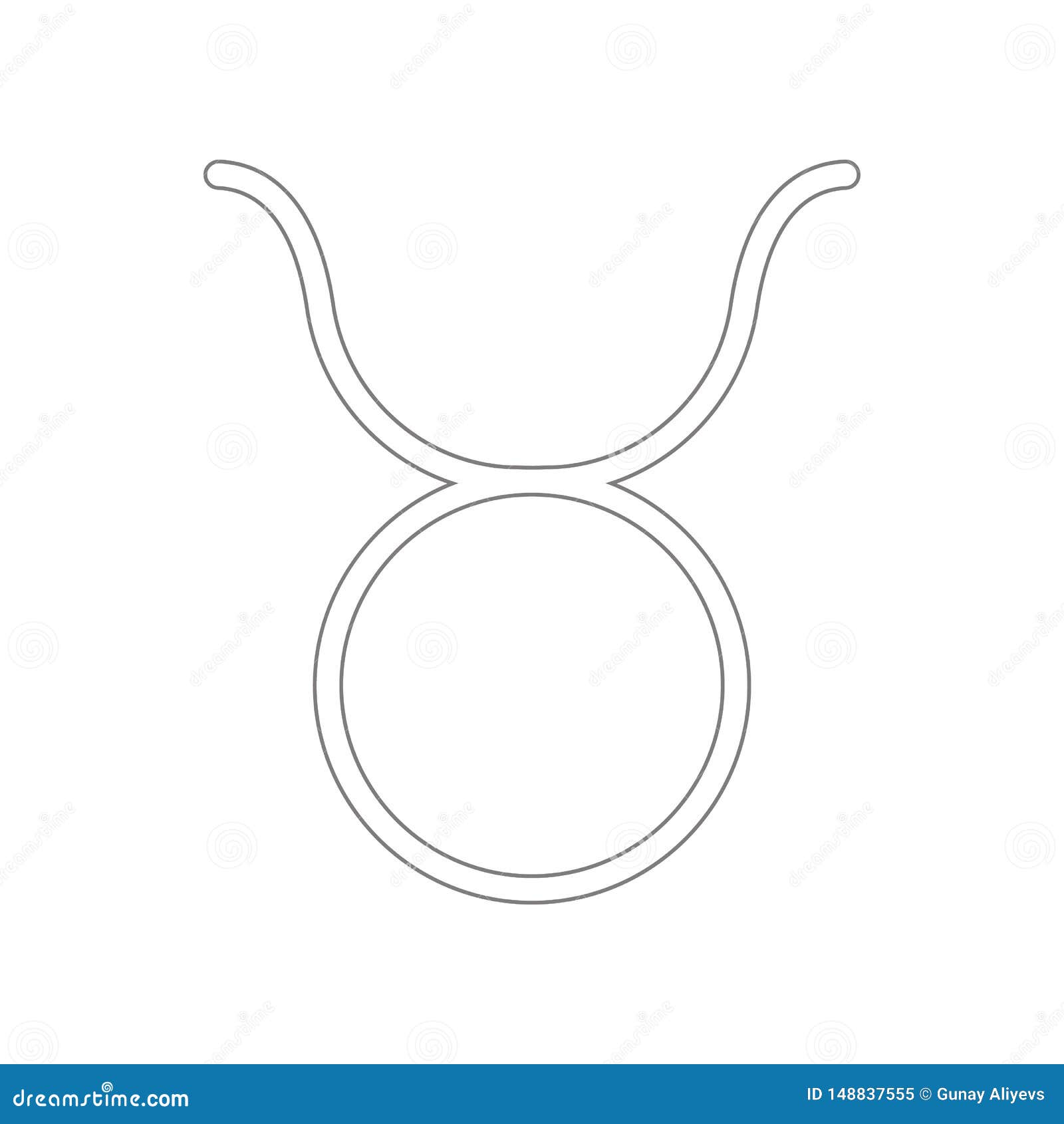 Taurus Zodiac Sign Icon. Element of Web for Mobile Concept and Web Apps ...