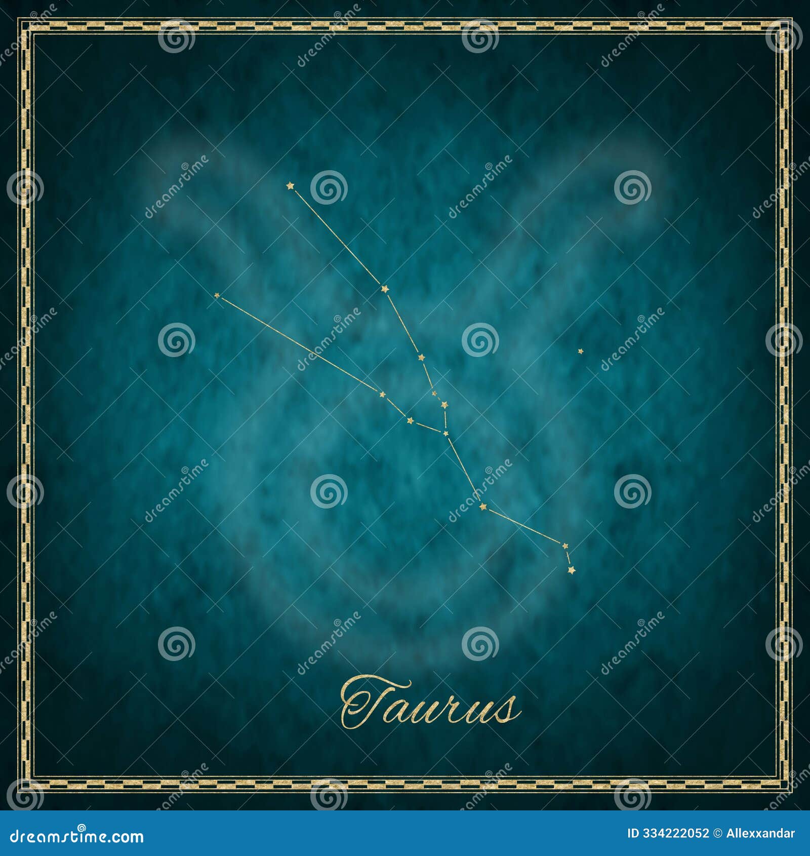 Taurus Zodiac Sign, Taurus Symbol Stock Illustration - Illustration of ...