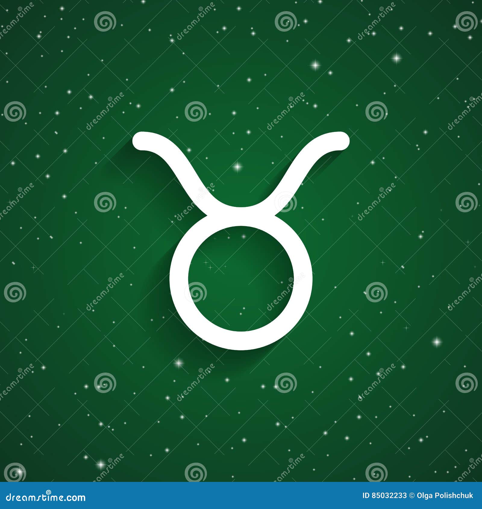Taurus zodiac symbol stock vector. Illustration of design - 85032233