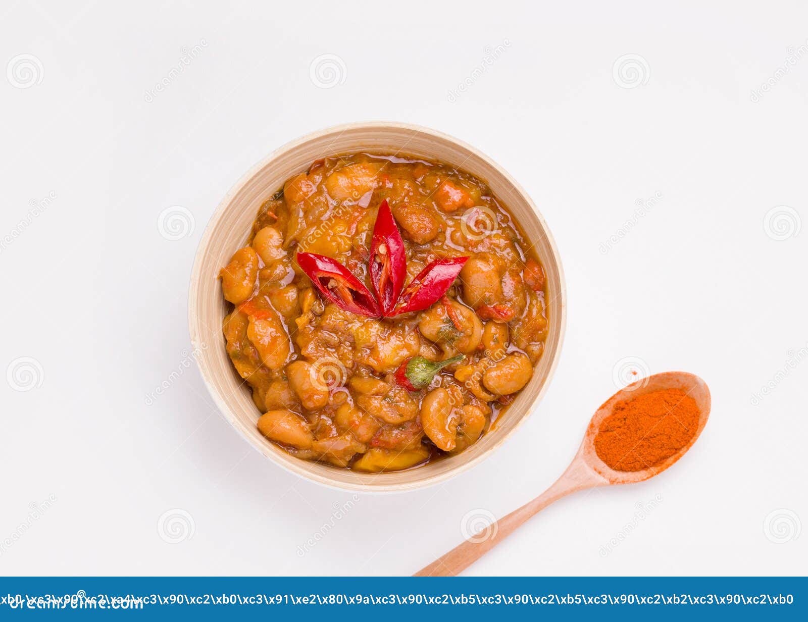 Tavce Gravce - Macedonian Dish on a White Background Stock Image ...