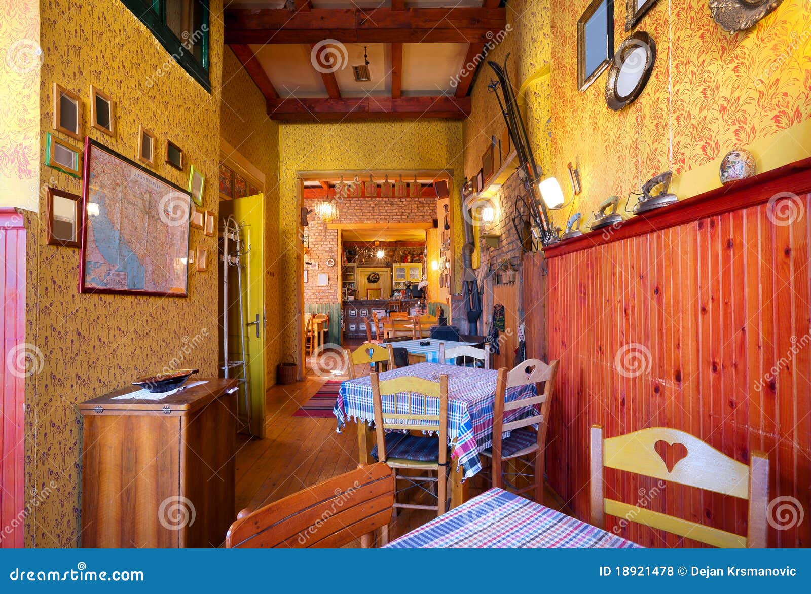 Tavern interior stock photo. Image of furniture, style - 18921478
