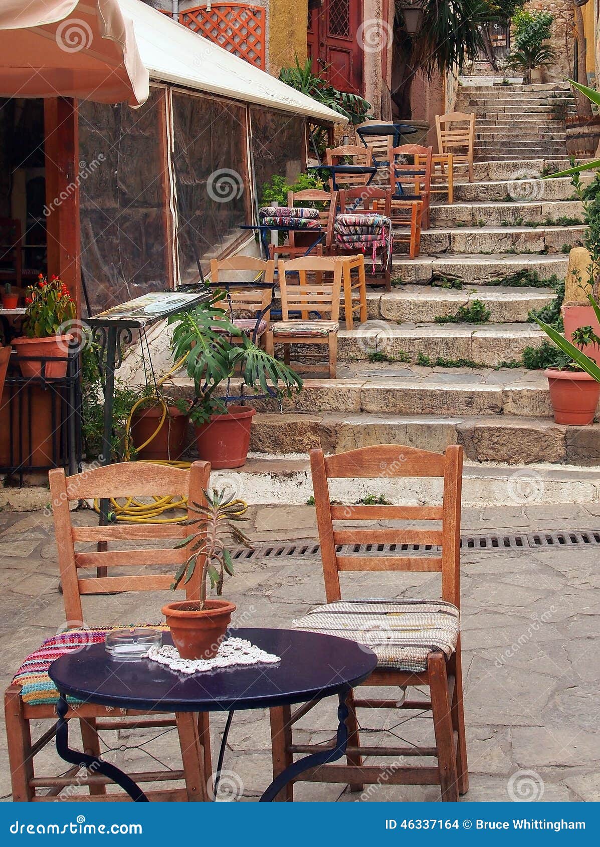 Taverna, Plaka, Athens stock photo. Image of athens, plaka - 46337164