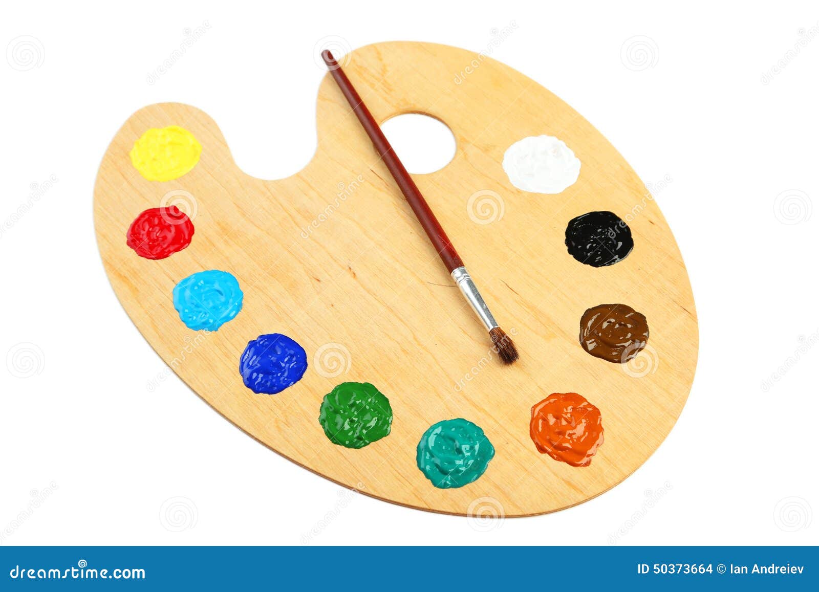 Tavolozza di legno di arte fotografia stock. Immagine di marrone - 50373664