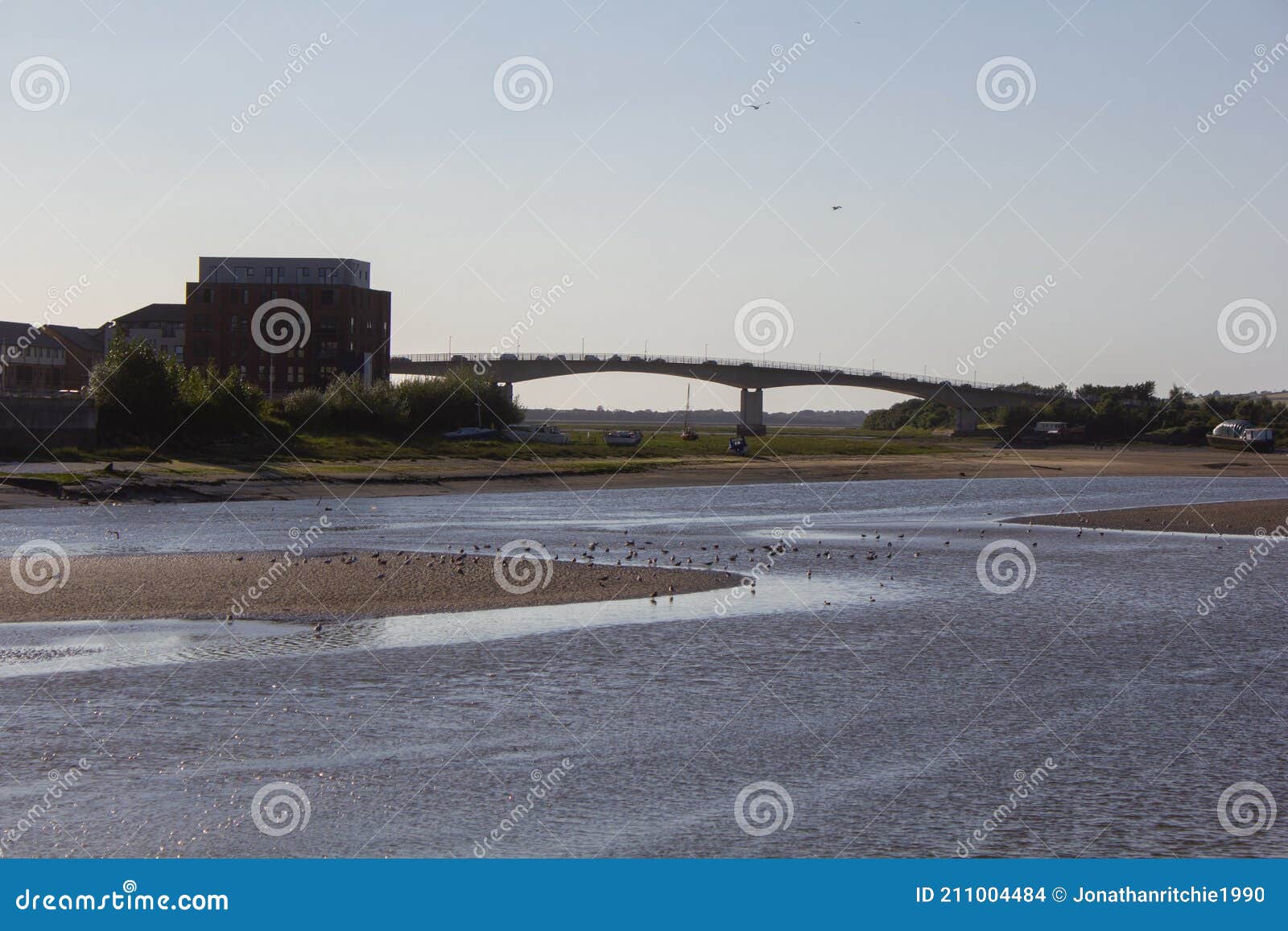 The Taw Bridge at the Edge of Barnstaple in Devon Stock Photo - Image ...