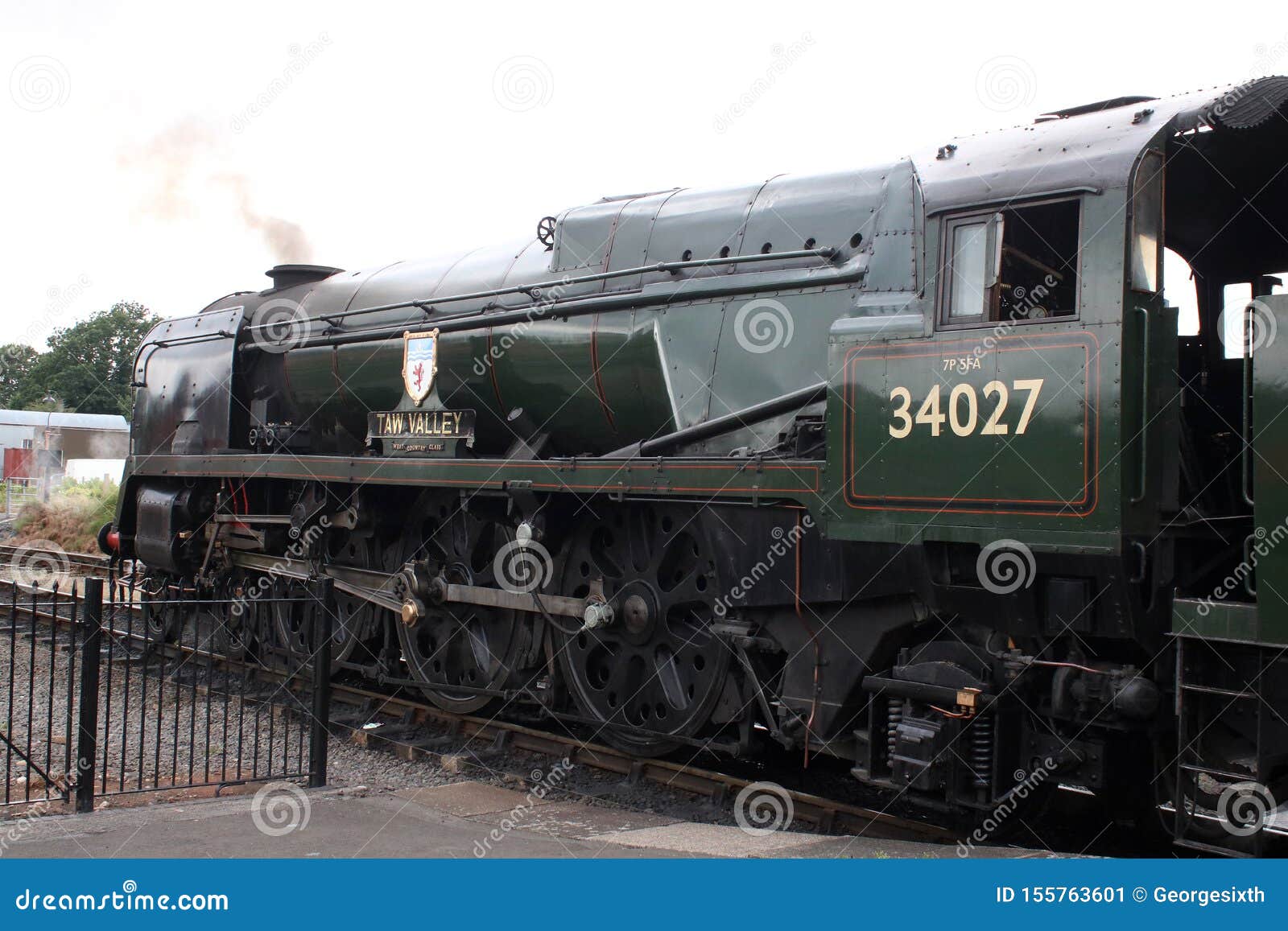 Taw Valley Preserved Steam Train at Kidderminster Editorial Photo ...