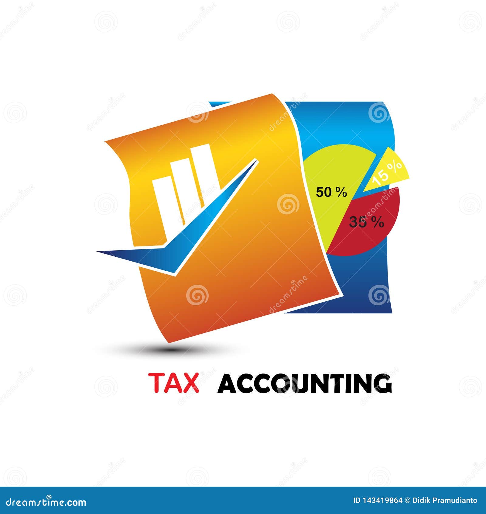 Tax accounting logo stock vector. Illustration of circle - 143419864