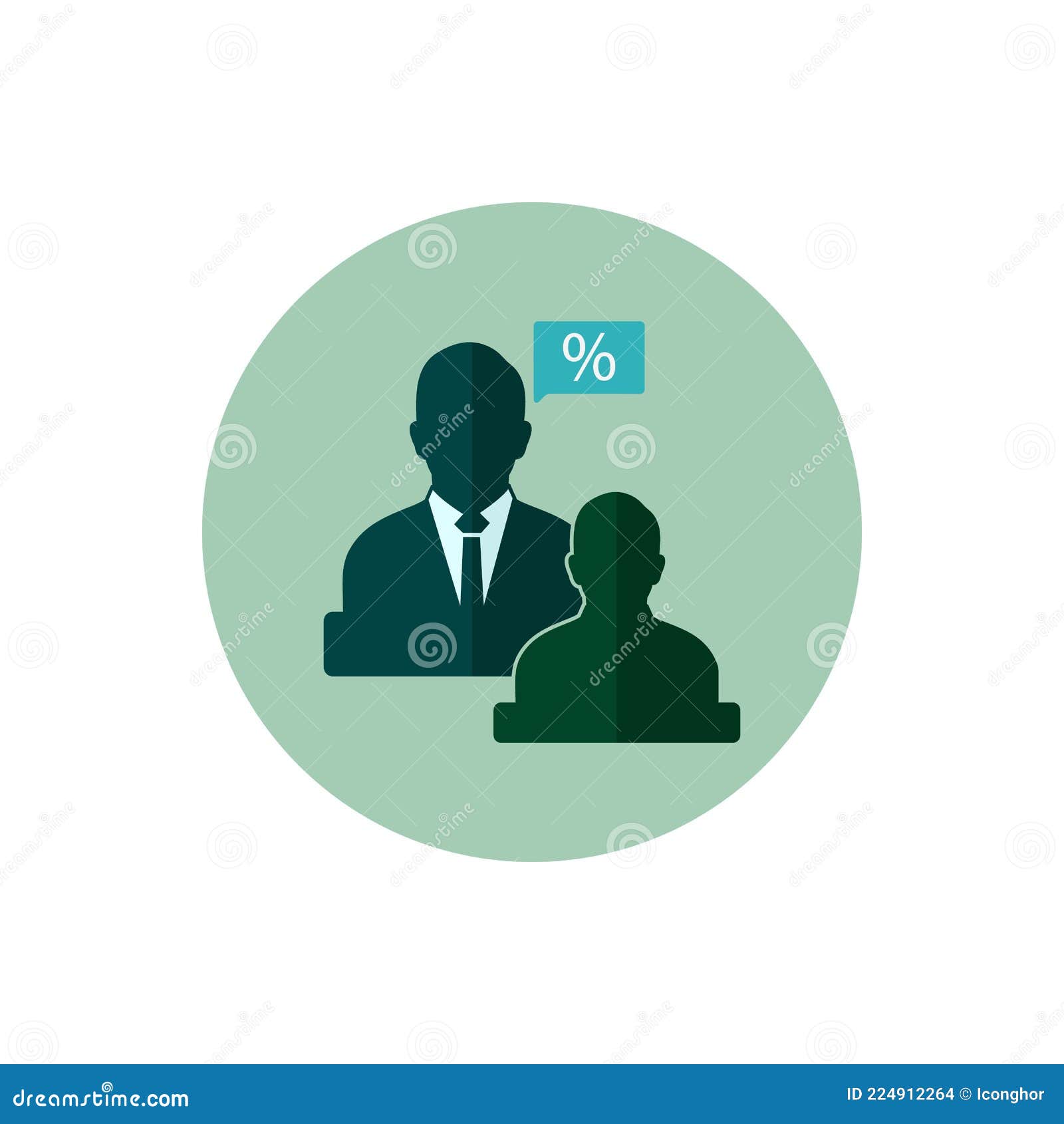 Tax Adviser Icon. stock vector. Illustration of symbol - 224912264