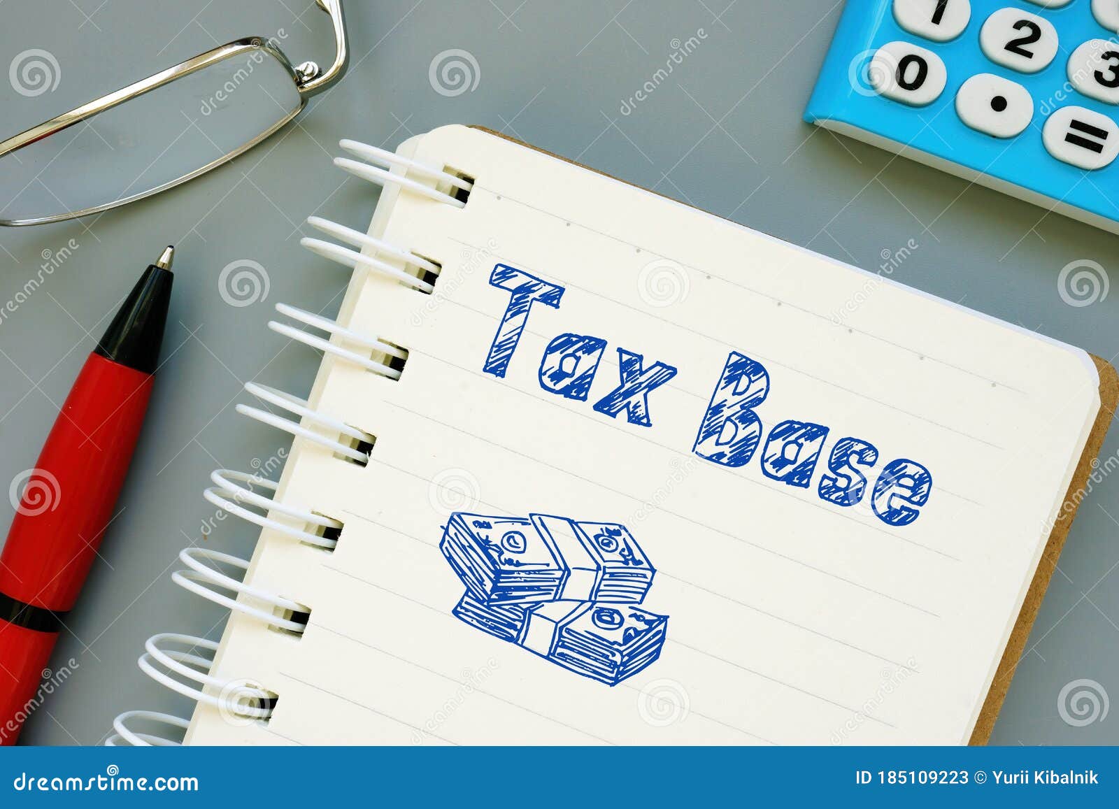 Tax Base sign on the page stock image. Image of accountant - 185109223