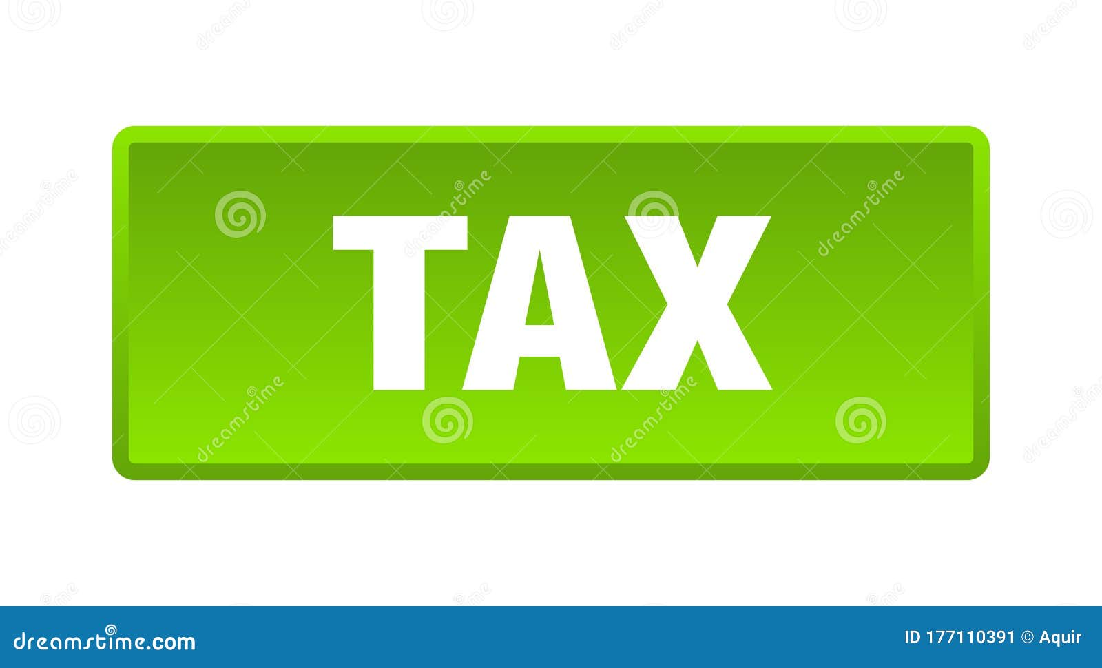 Tax Button. Tax Square Isolated Push Button Stock Vector - Illustration ...
