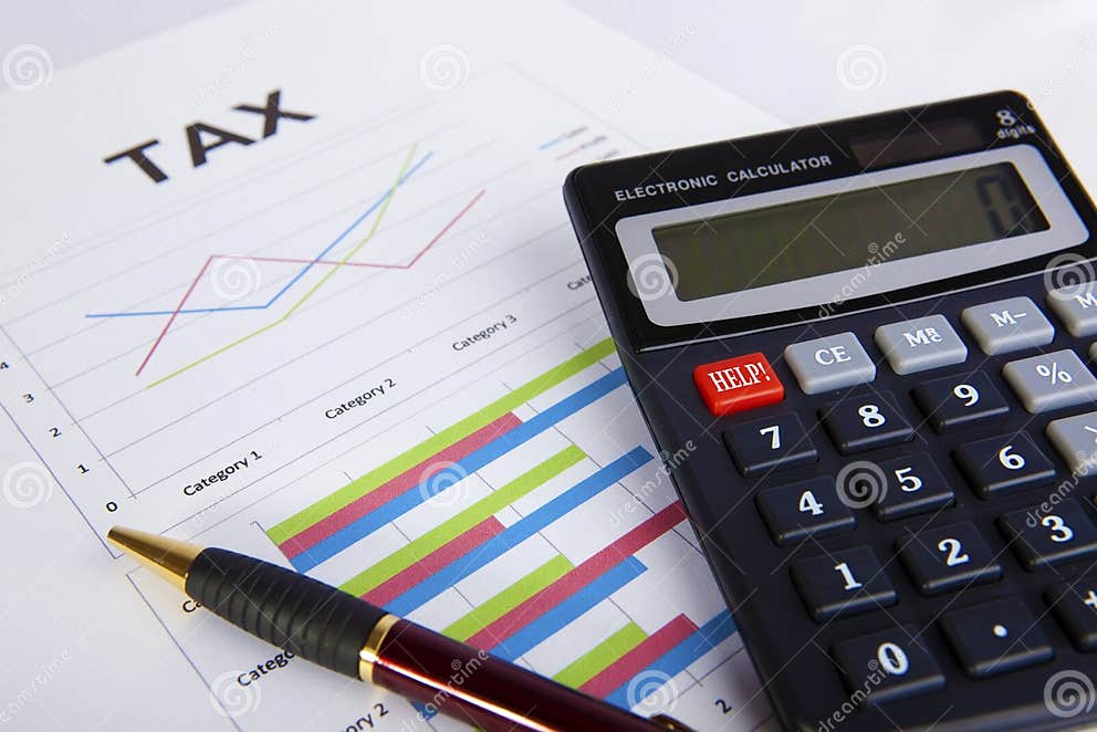 Tax calculations. stock photo. Image of accounting, economic - 17233998