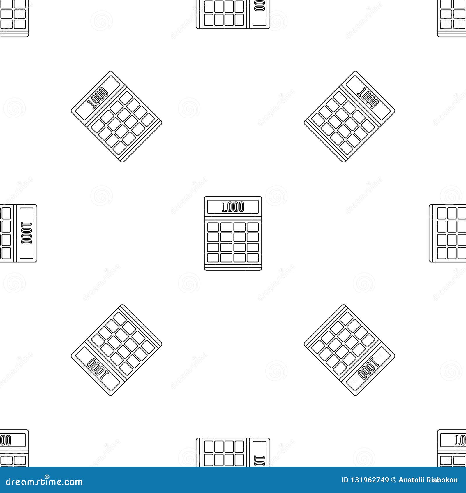 Tax Calculator Pattern Seamless Vector Stock Vector - Illustration of ...