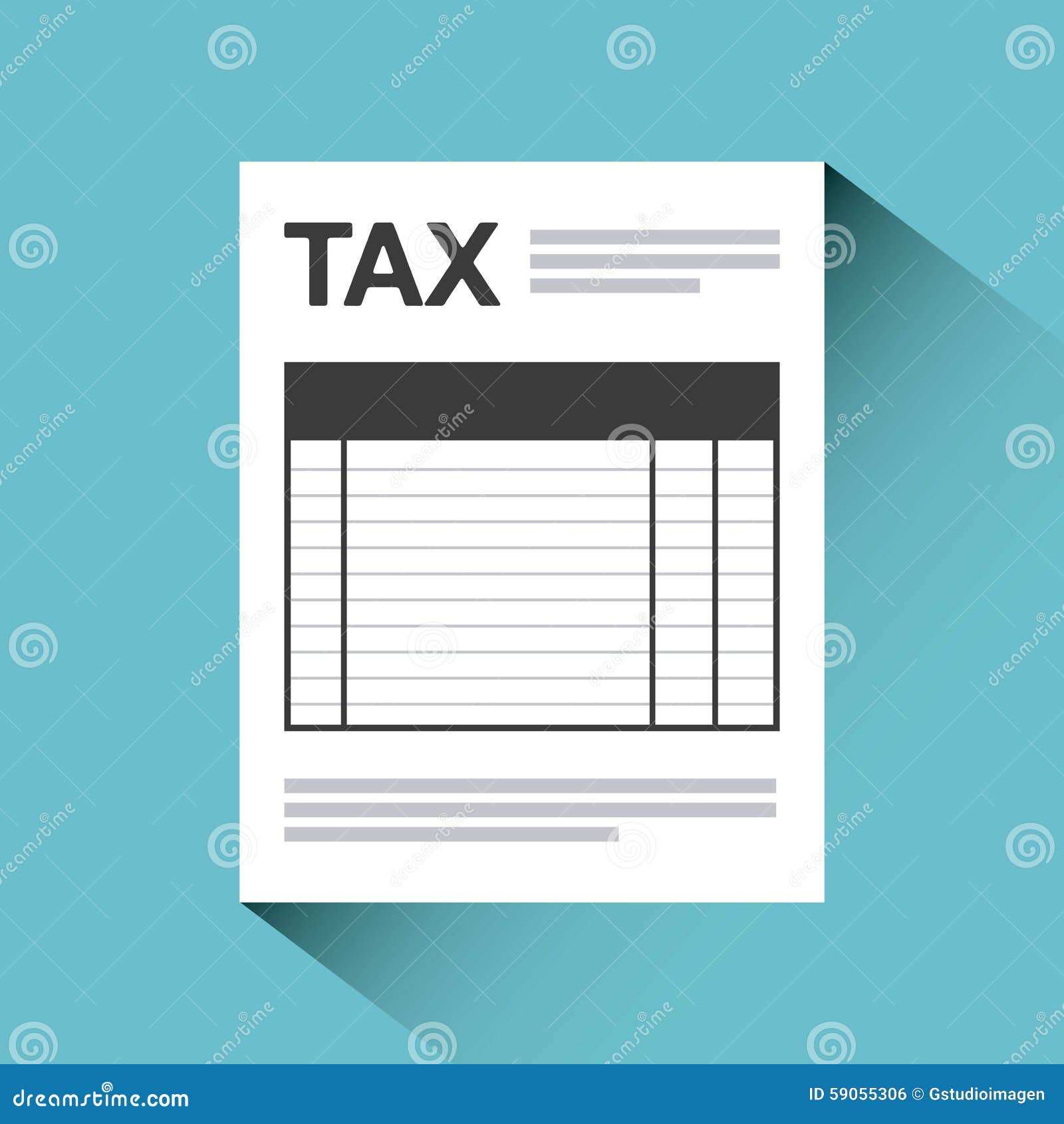 Tax concept stock vector. Illustration of financial, revenue - 59055306
