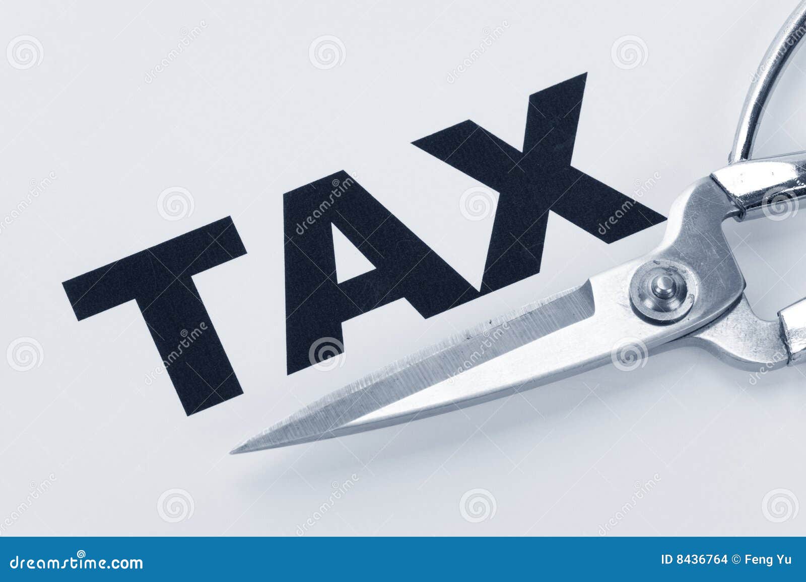 Tax Cut stock photo. Image of concepts, cutting, inflation - 8436764