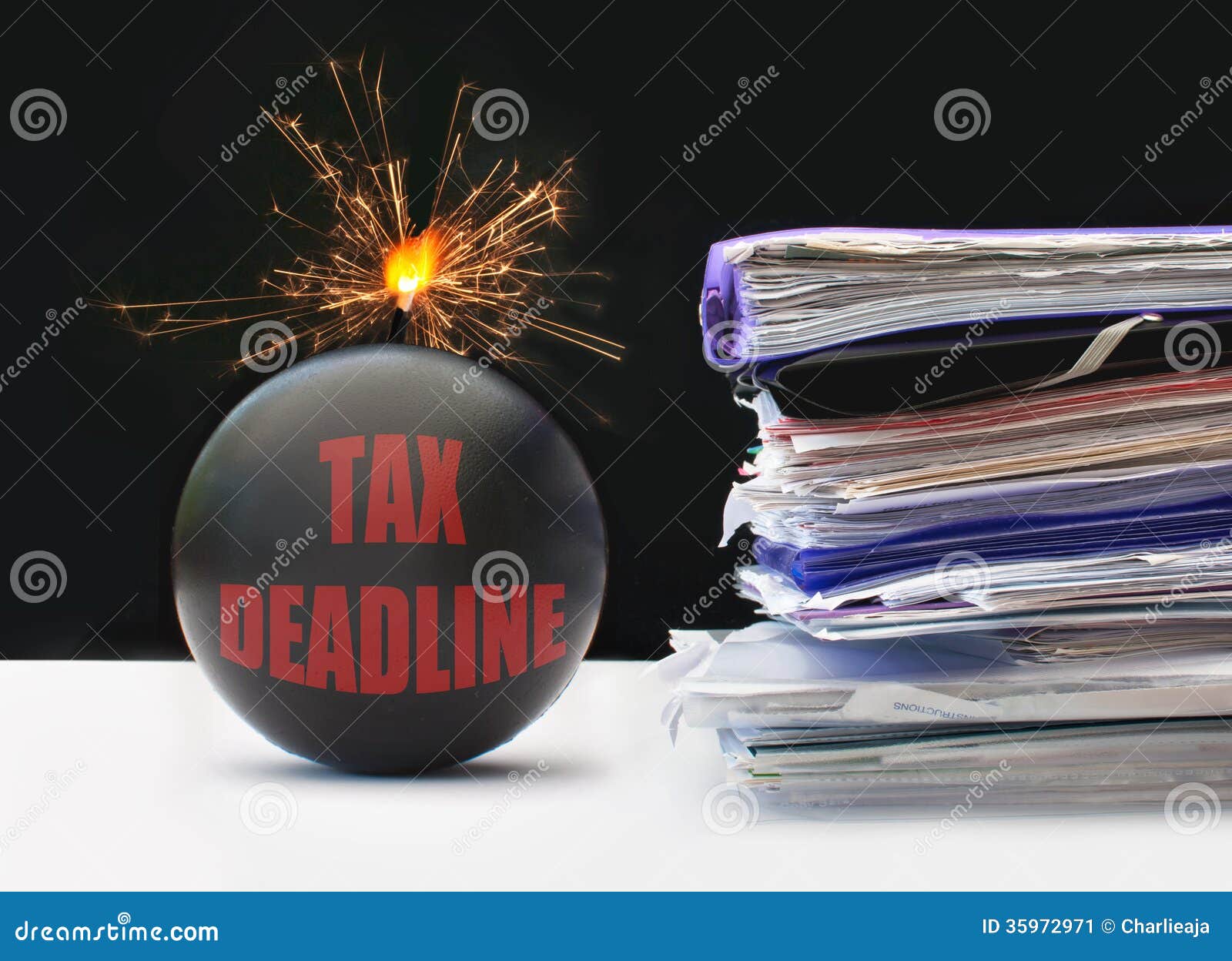 Tax deadline stock image. Image of finances, forms, deadline - 35972971