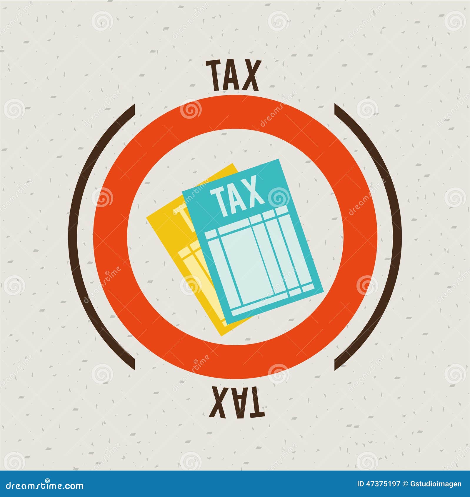 Tax design stock vector. Illustration of text, files - 47375197