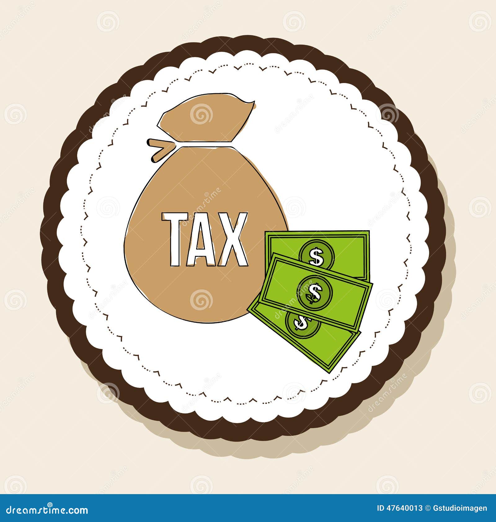 Tax design stock vector. Illustration of investment, work - 47640013