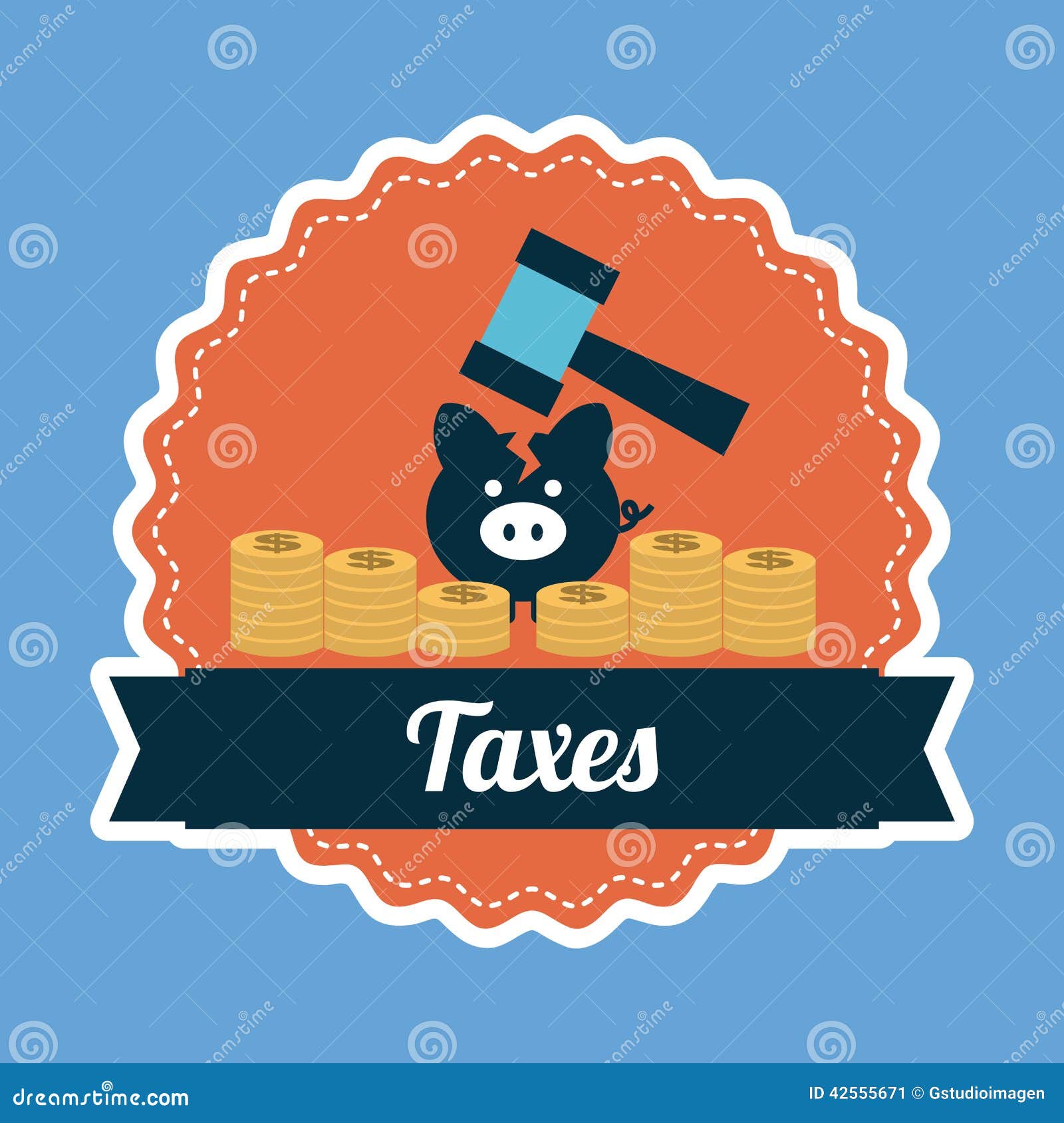 Tax design stock vector. Illustration of conceptual, economic - 42555671