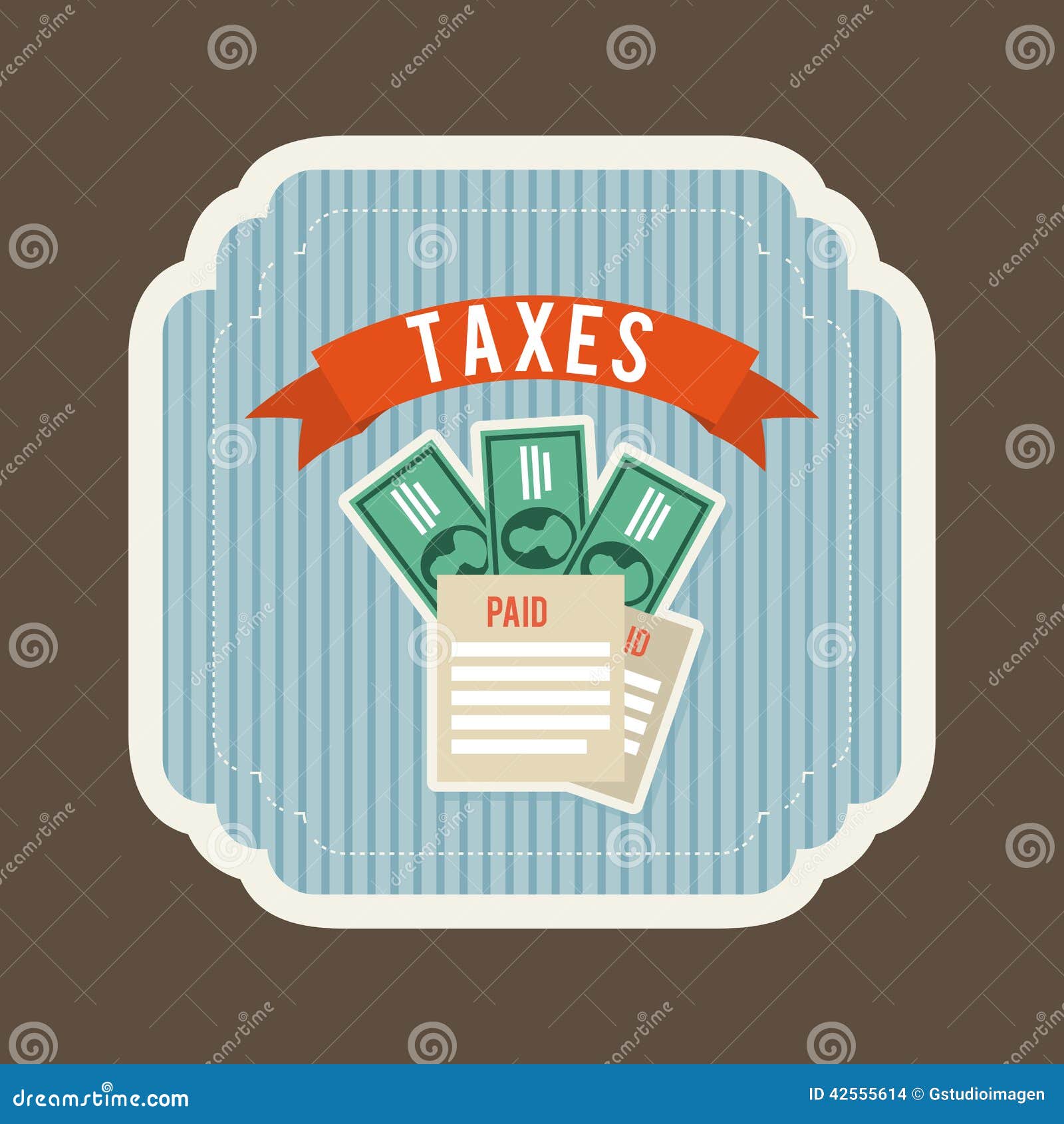 Tax design stock vector. Illustration of account, sale - 42555614