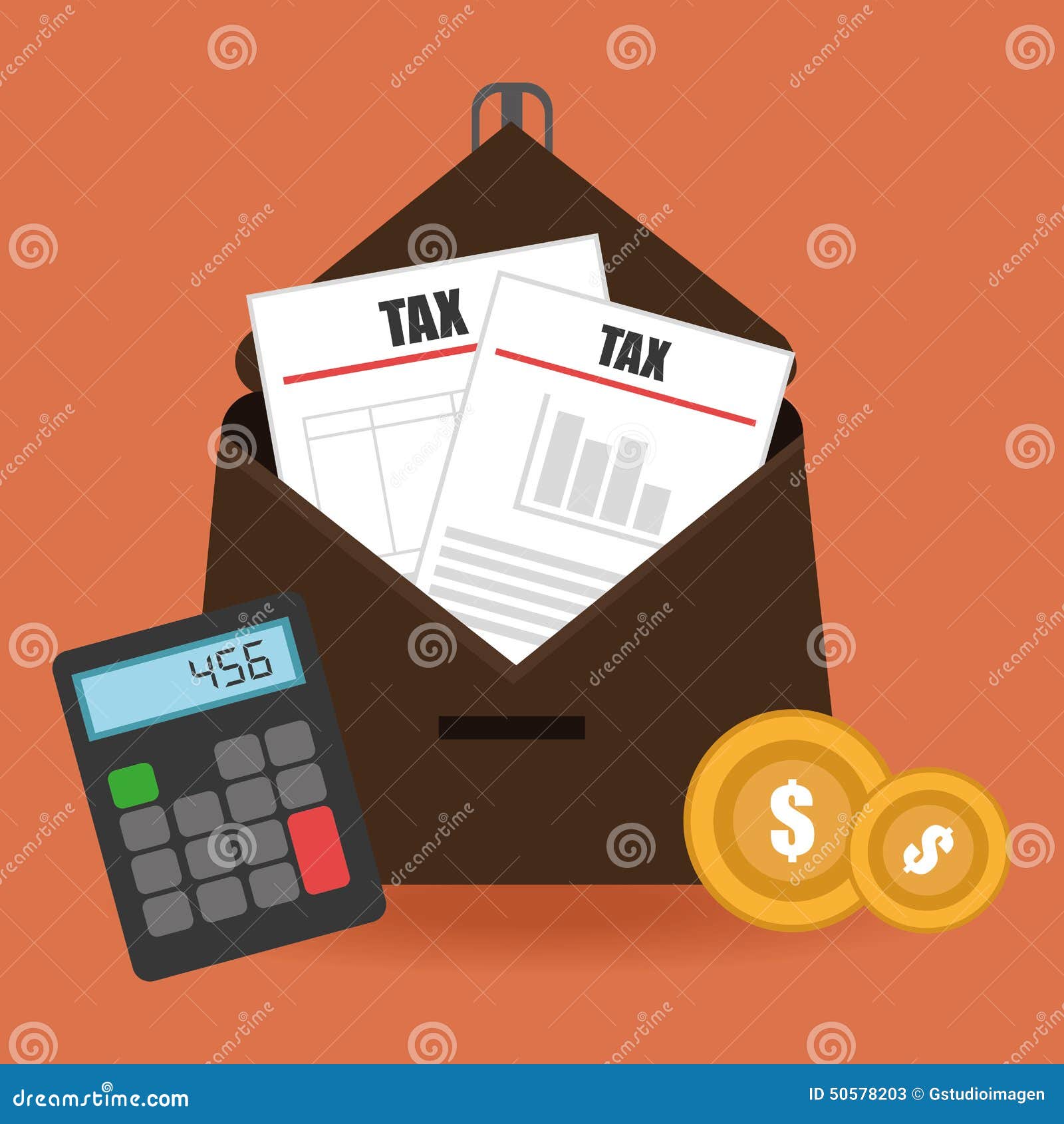 Tax Design, Vector Illustration. Stock Vector - Illustration of symbol ...