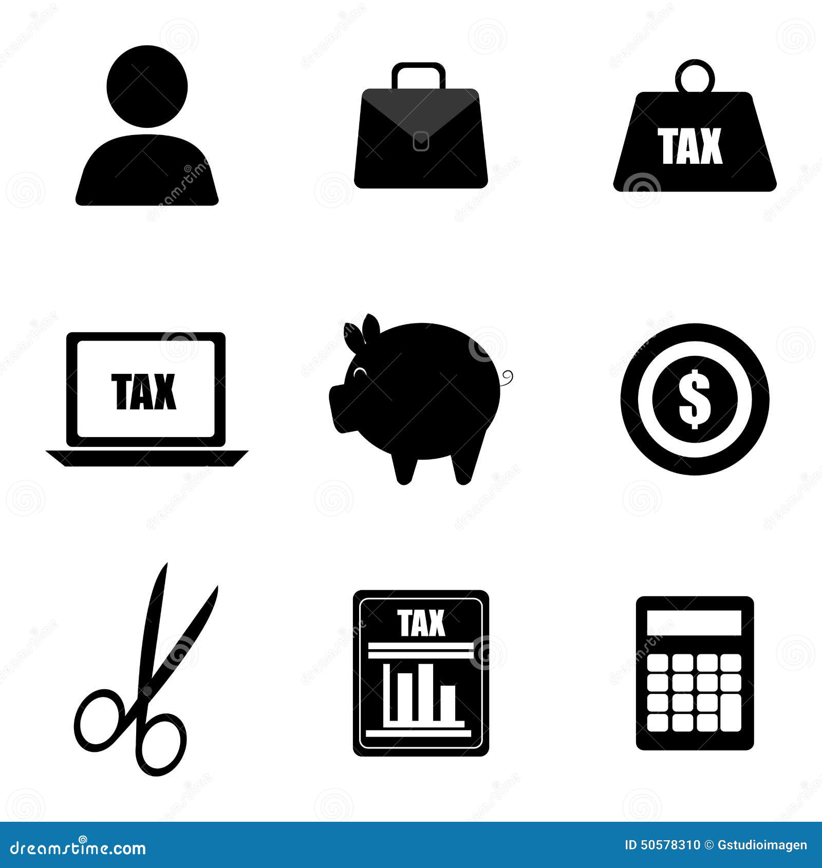Tax Design, Vector Illustration. Stock Vector - Illustration of ...