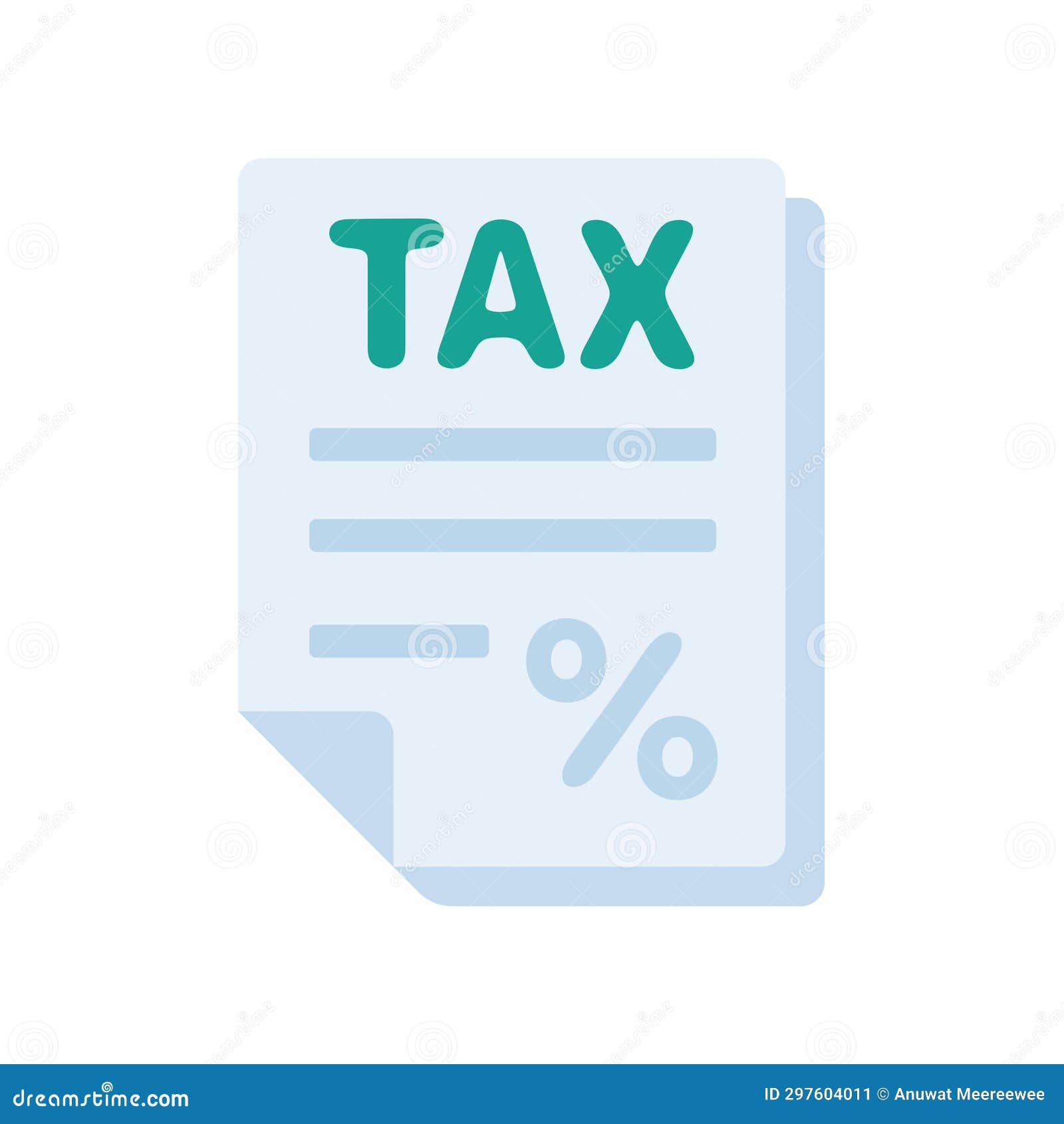 Tax Document Icon. Documents for Filing Taxes Stock Illustration ...