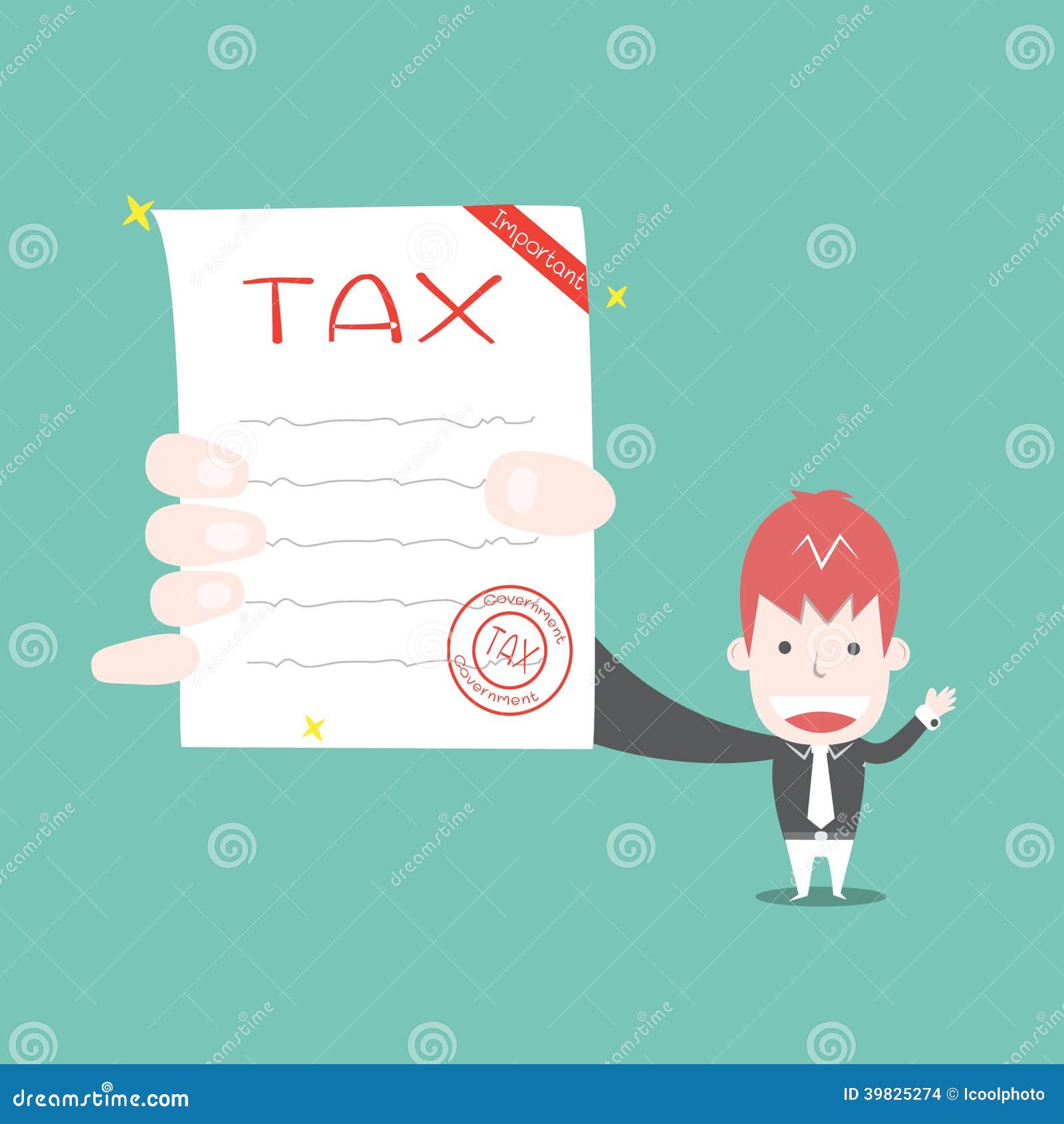 Tax document stock vector. Illustration of file, accountant - 39825274