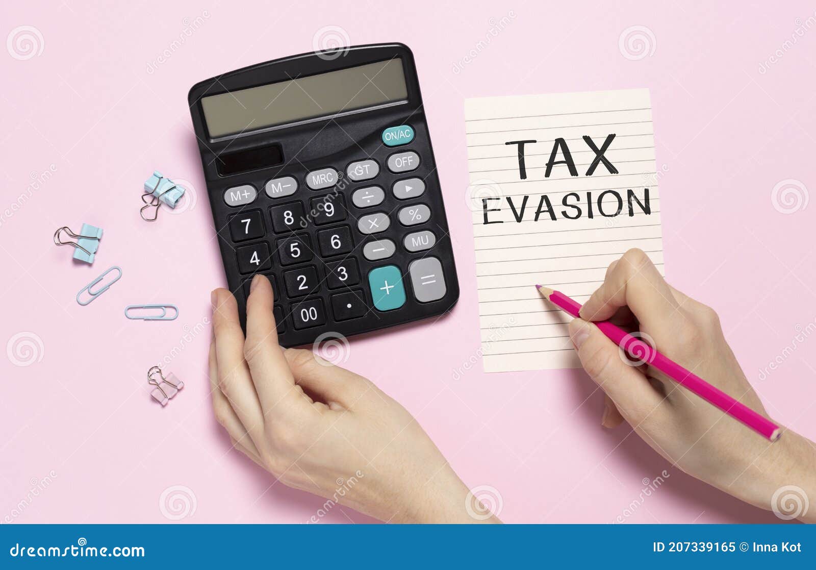 Tax Evasion Text on Sticky Notes Stock Image - Image of banking, fraud ...