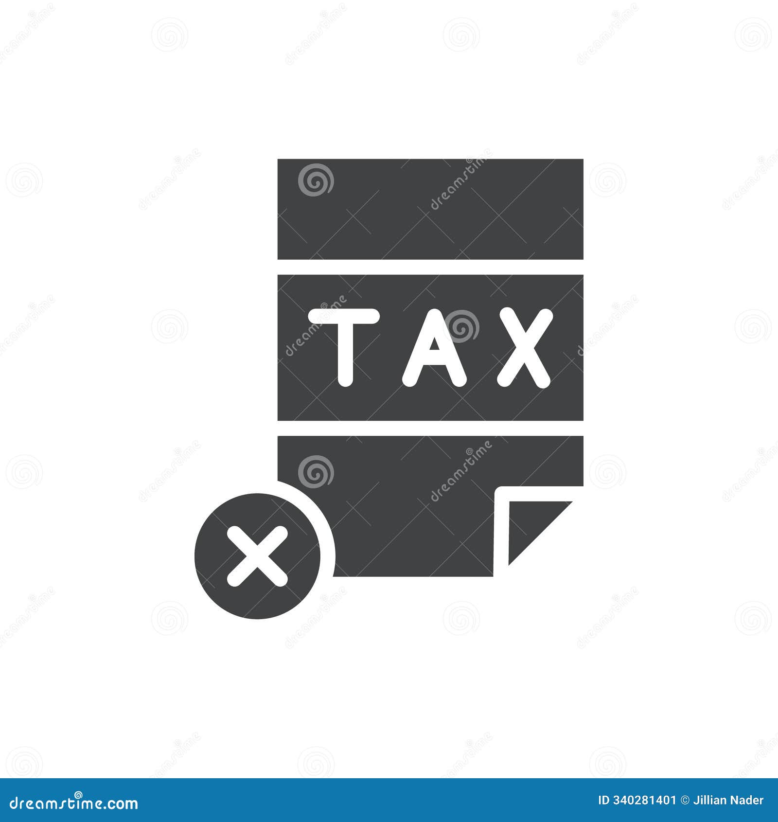 Tax Exempt Icon Simple Vector Symbol Stock Vector - Illustration of ...