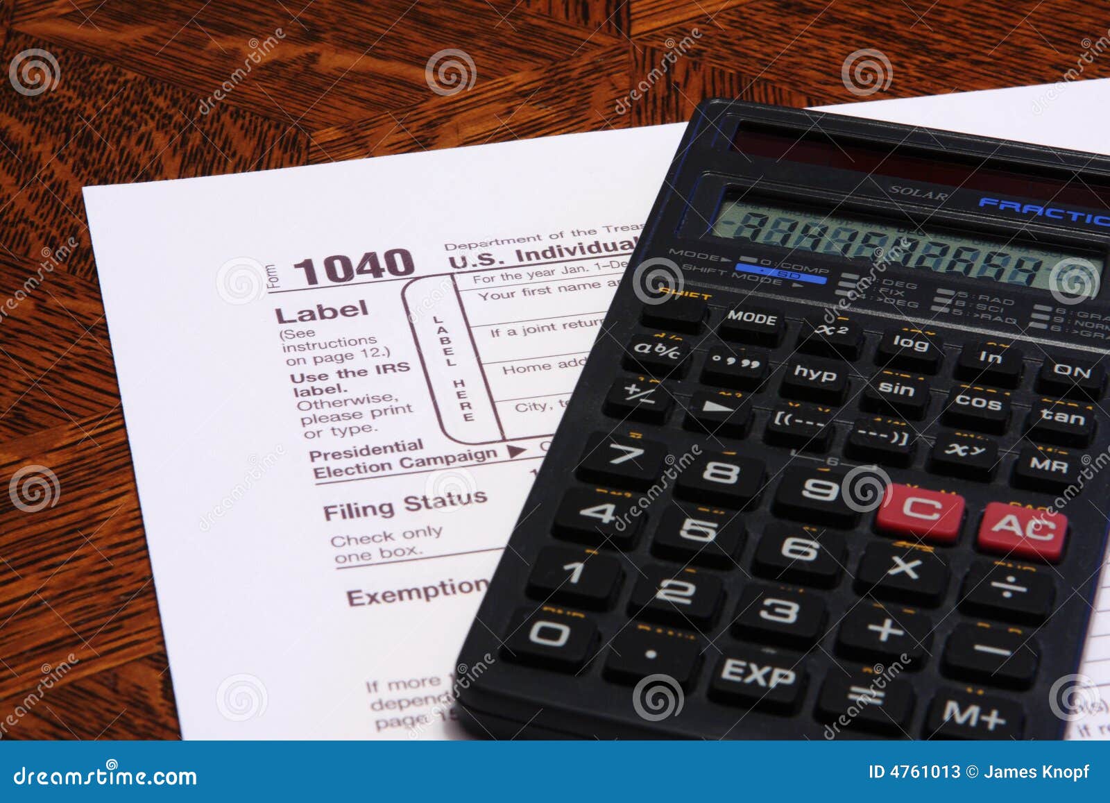 IRS Form 1040 US Individual Income Tax Return Form Editorial Photo ...